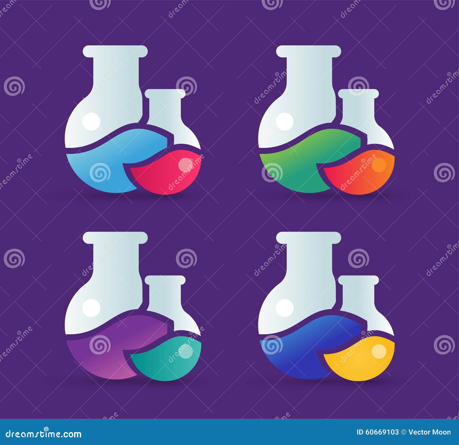 Laboratory Equipment Vector Logo Stock Vector - Illustration of ...