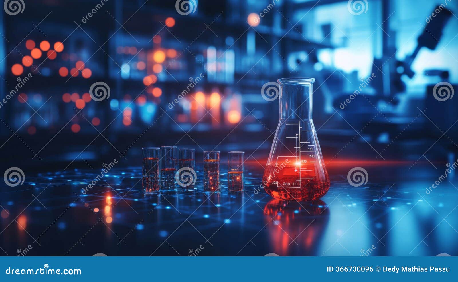 Sample Tubes Of Water At Various PH Levels On The Table In The Laboratory, Showing Color And ...