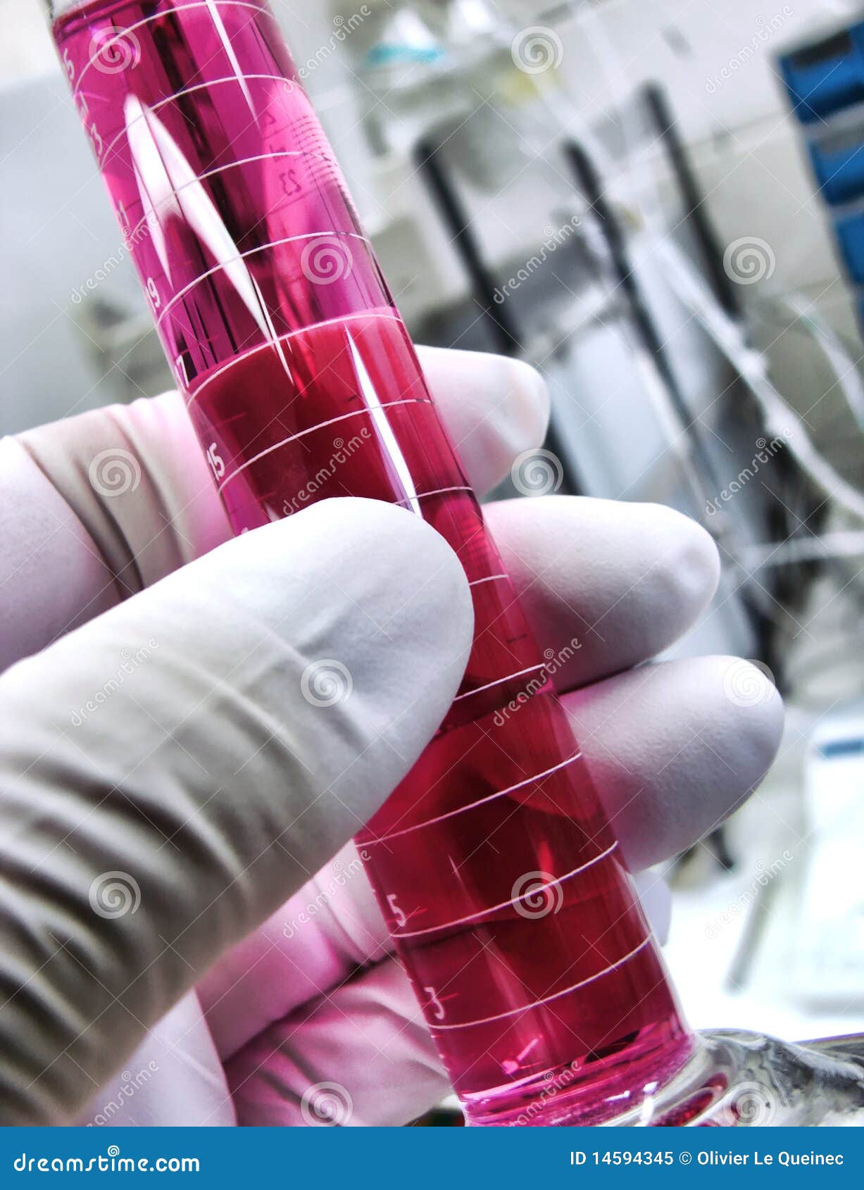 Laboratory Experiment in Science Research Lab Stock Image - Image of ...