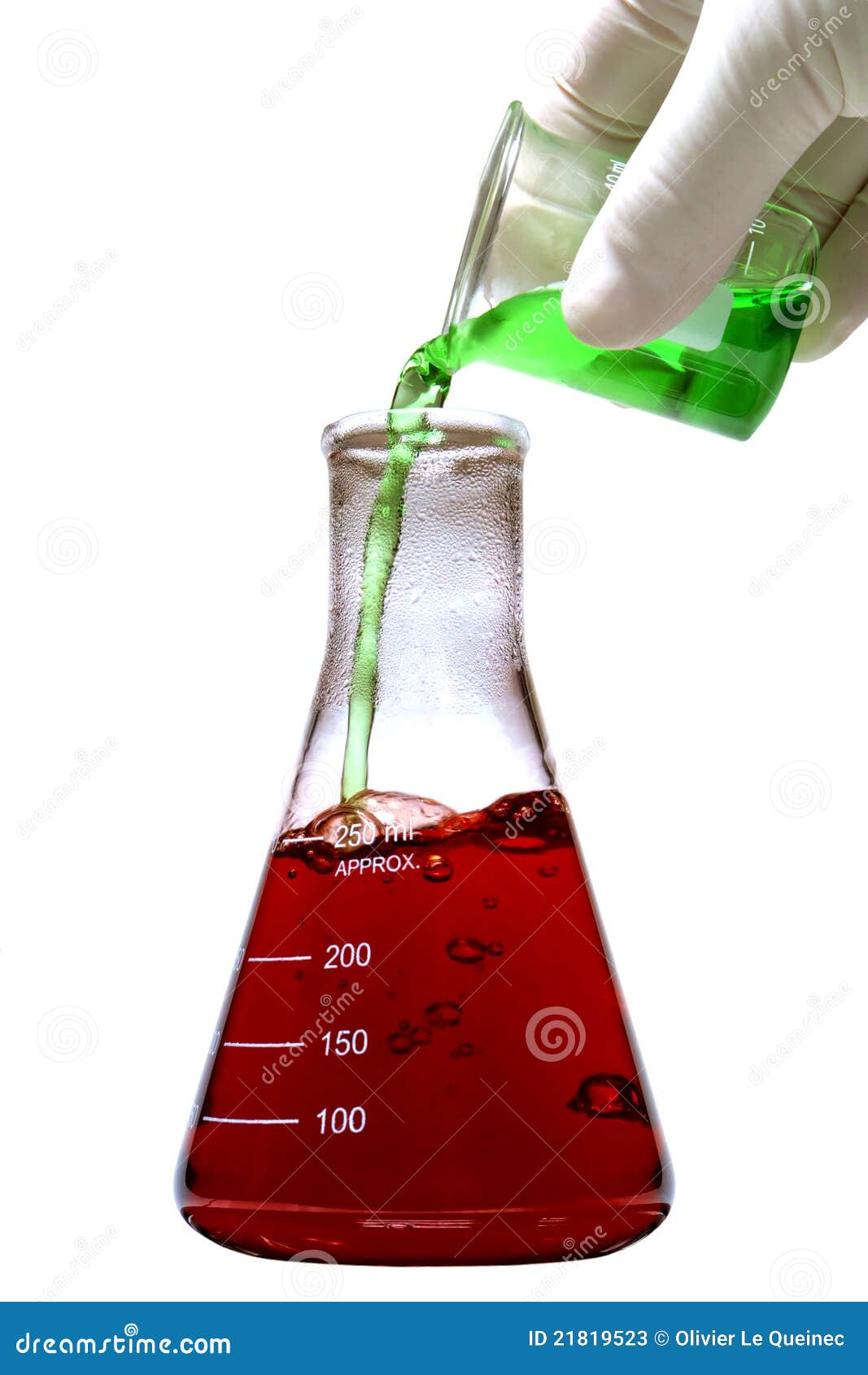 Laboratory Experiment in Science Research Lab Stock Image - Image of ...