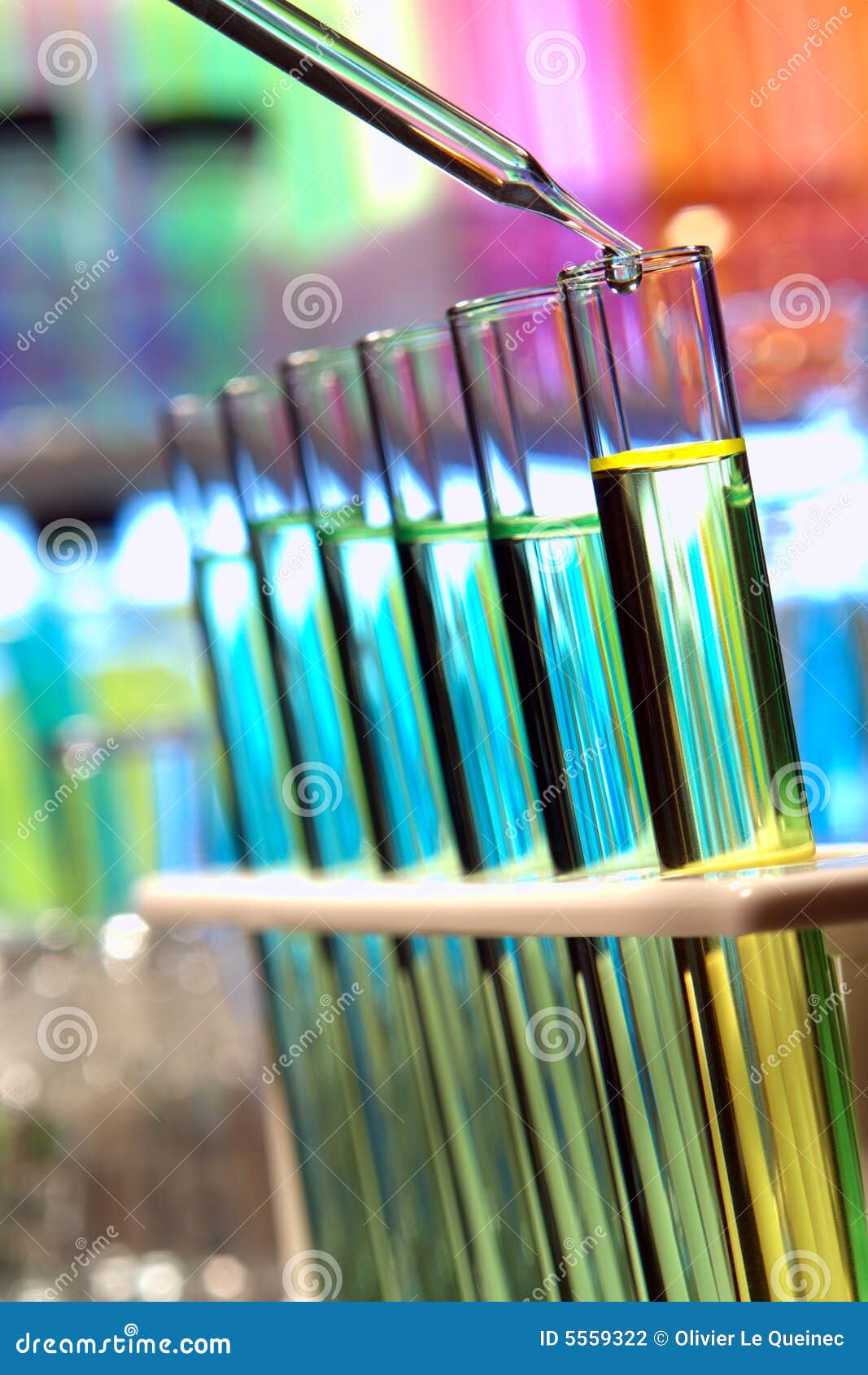 Laboratory Experiment in Science Research Lab Stock Photo - Image of ...
