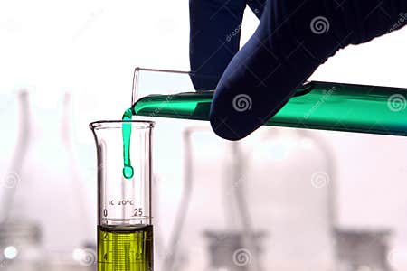 Laboratory Experiment in Science Research Lab Stock Image - Image of ...