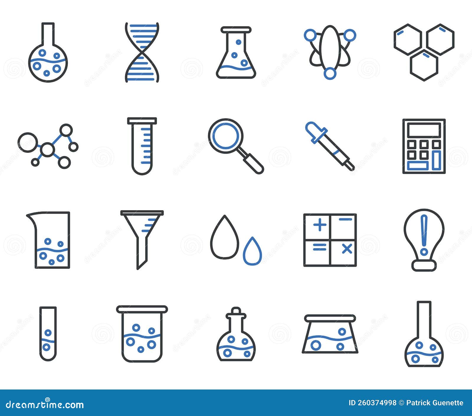 Laboratory Experiments, Icon Stock Vector - Illustration of medical ...