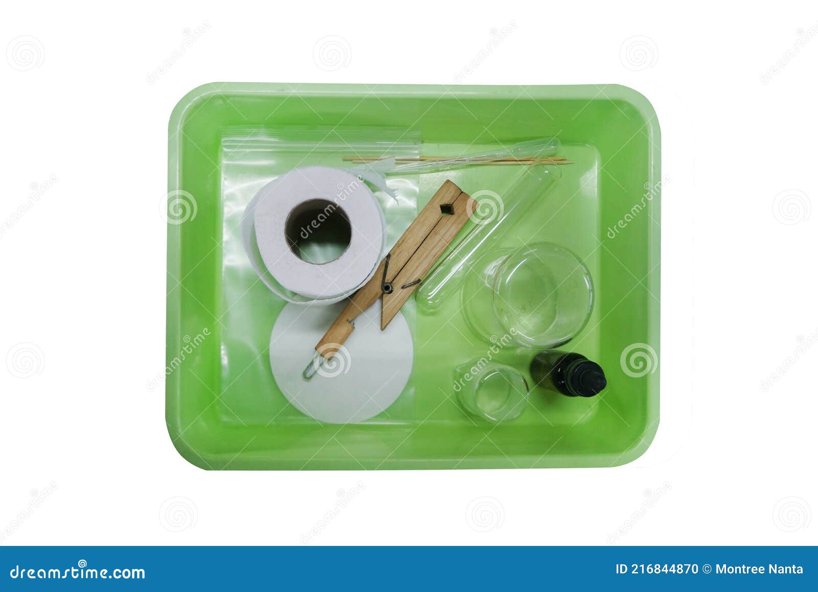The Device is Housed in a Square Green Plastic Tray for Use in ...