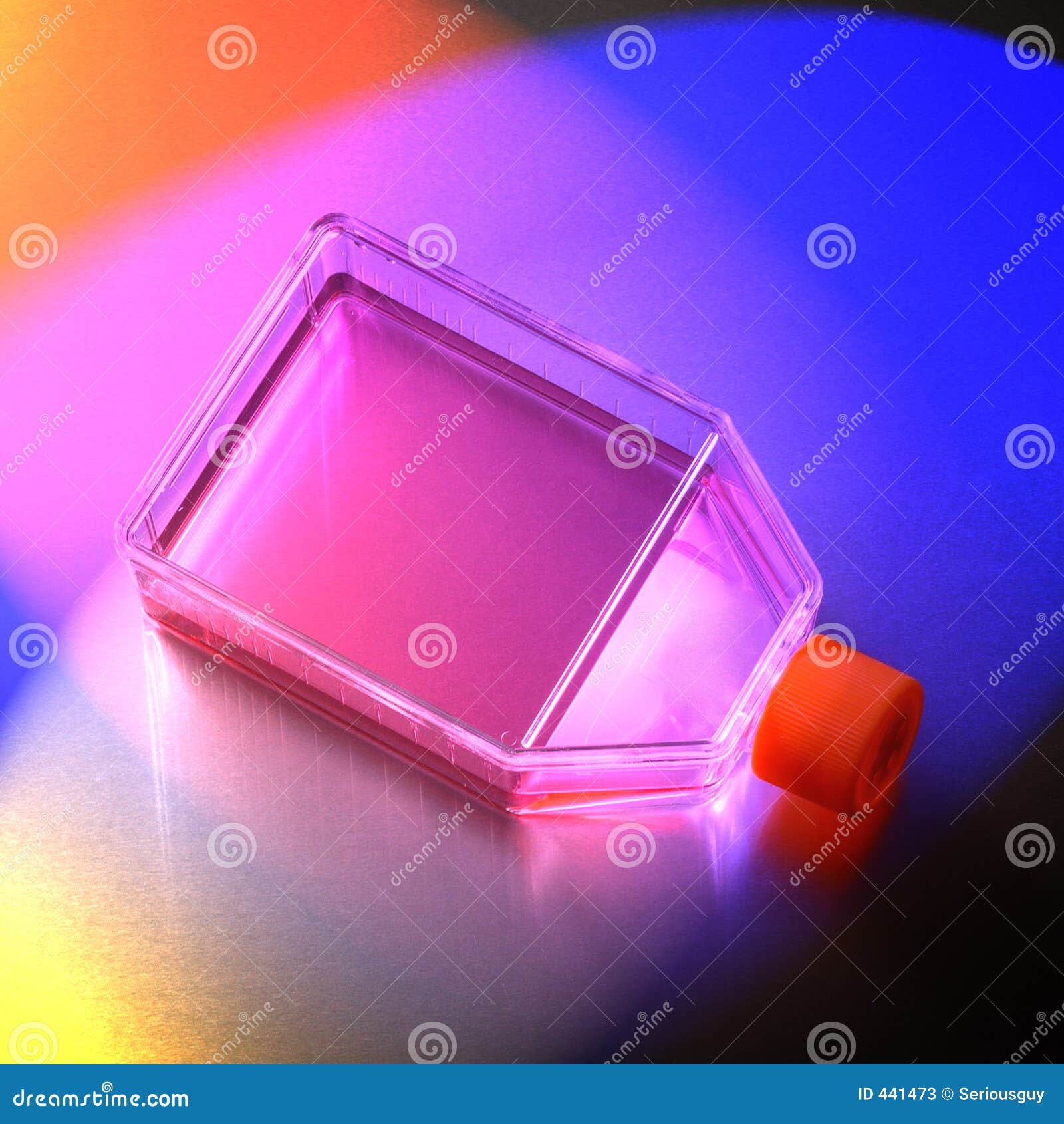 Laboratory flask stock image. Image of solution, medicine - 441473