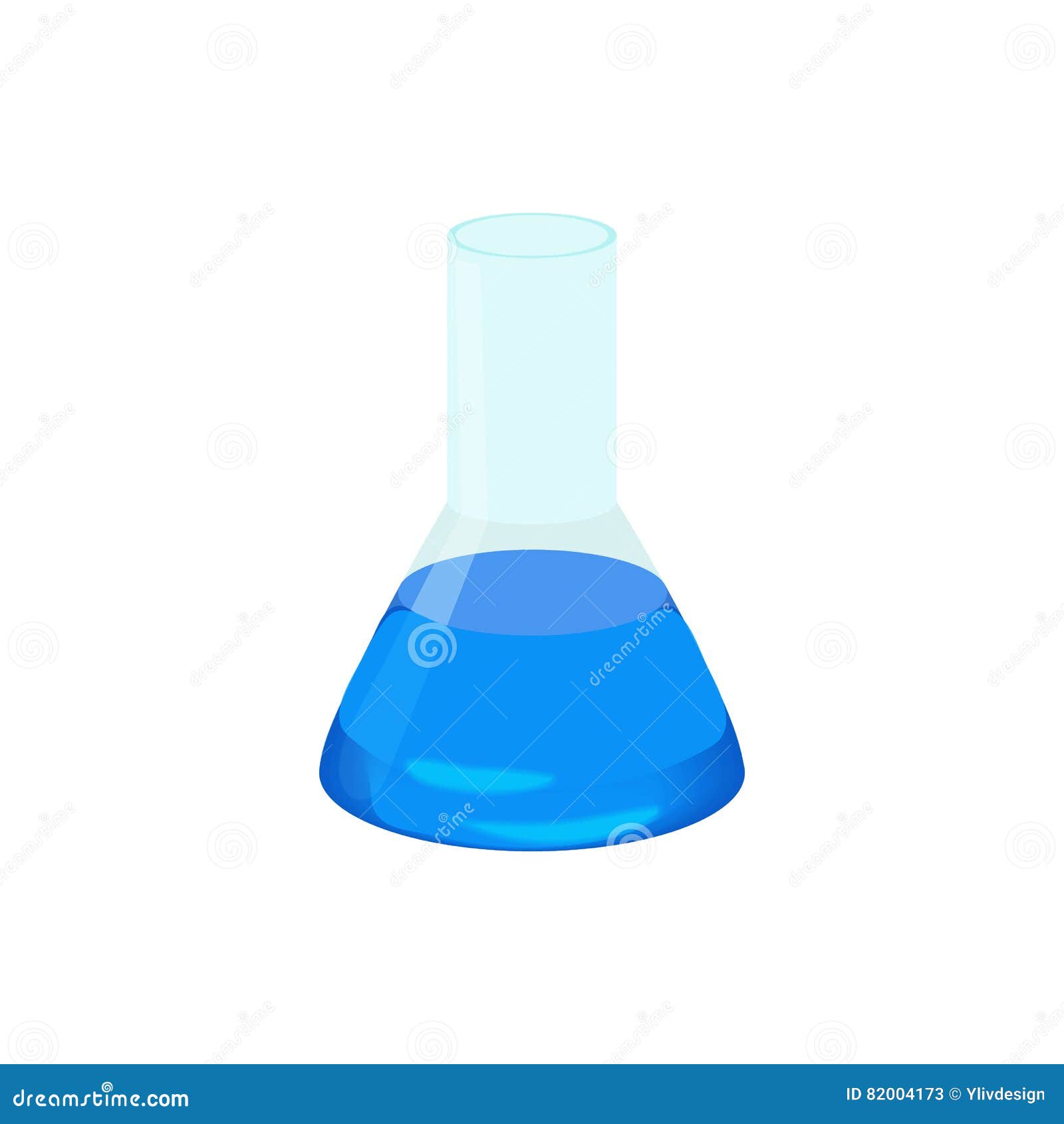 Laboratory Flask Icon, Cartoon Style Stock Vector - Illustration of ...