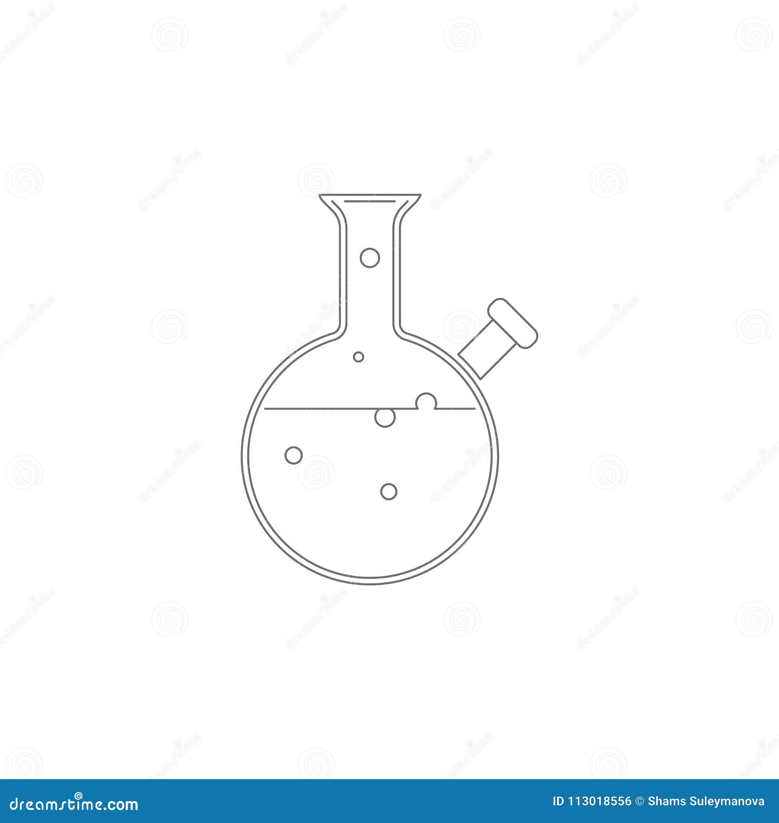 Laboratory Flask Icon. Simple Element Illustration. Laboratory Flask ...