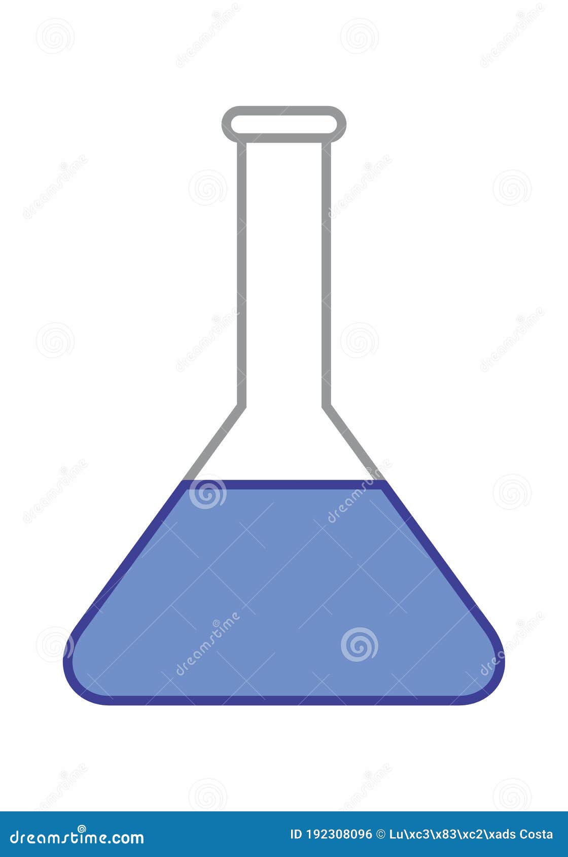 Laboratory Flask Illustration Stock Illustration - Illustration of ...