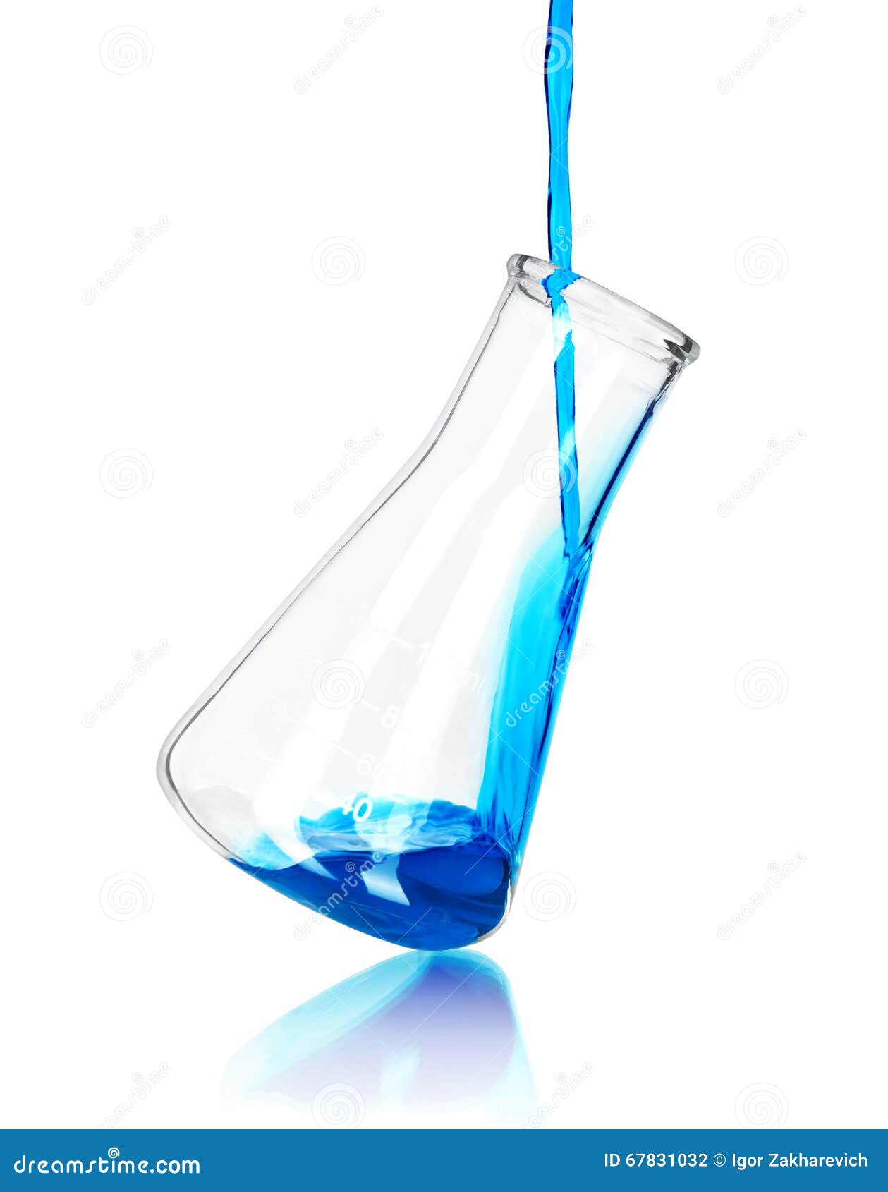 Blue Reagent Bottle For Physics And Chemistry Icon Isolated On ...