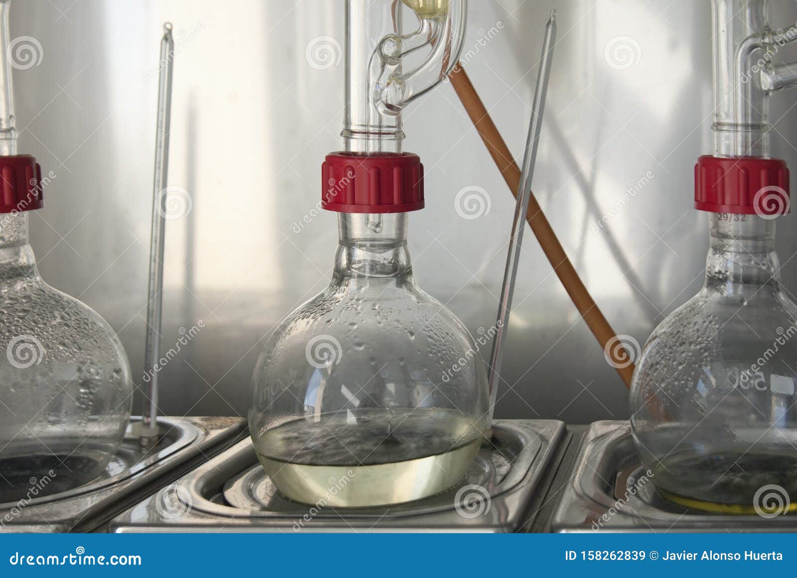 Laboratory Flask, Vaccine Manufacturing Stock Image - Image of glass ...