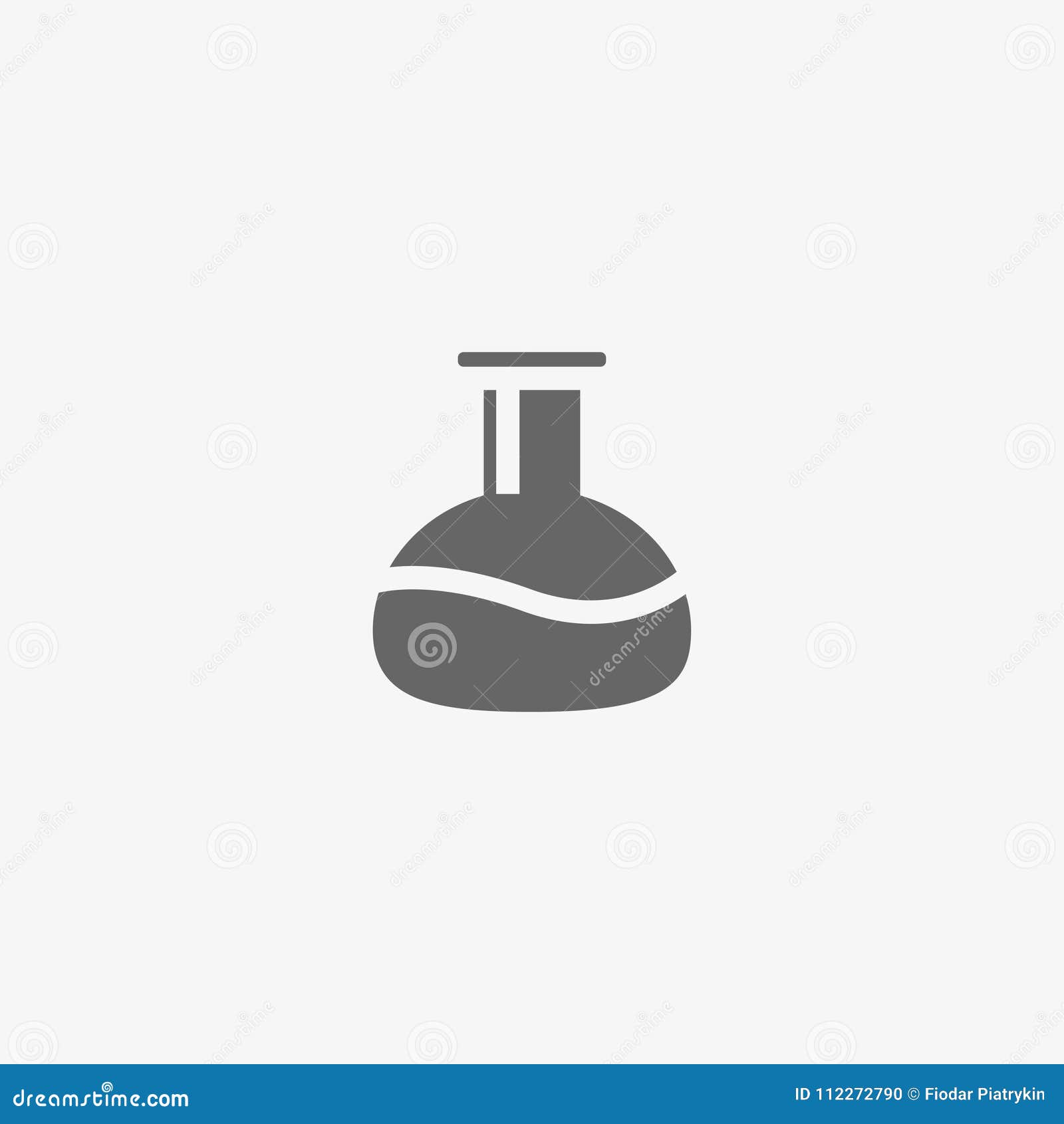 Laboratory Flask Vector Icon Stock Vector - Illustration of biology ...