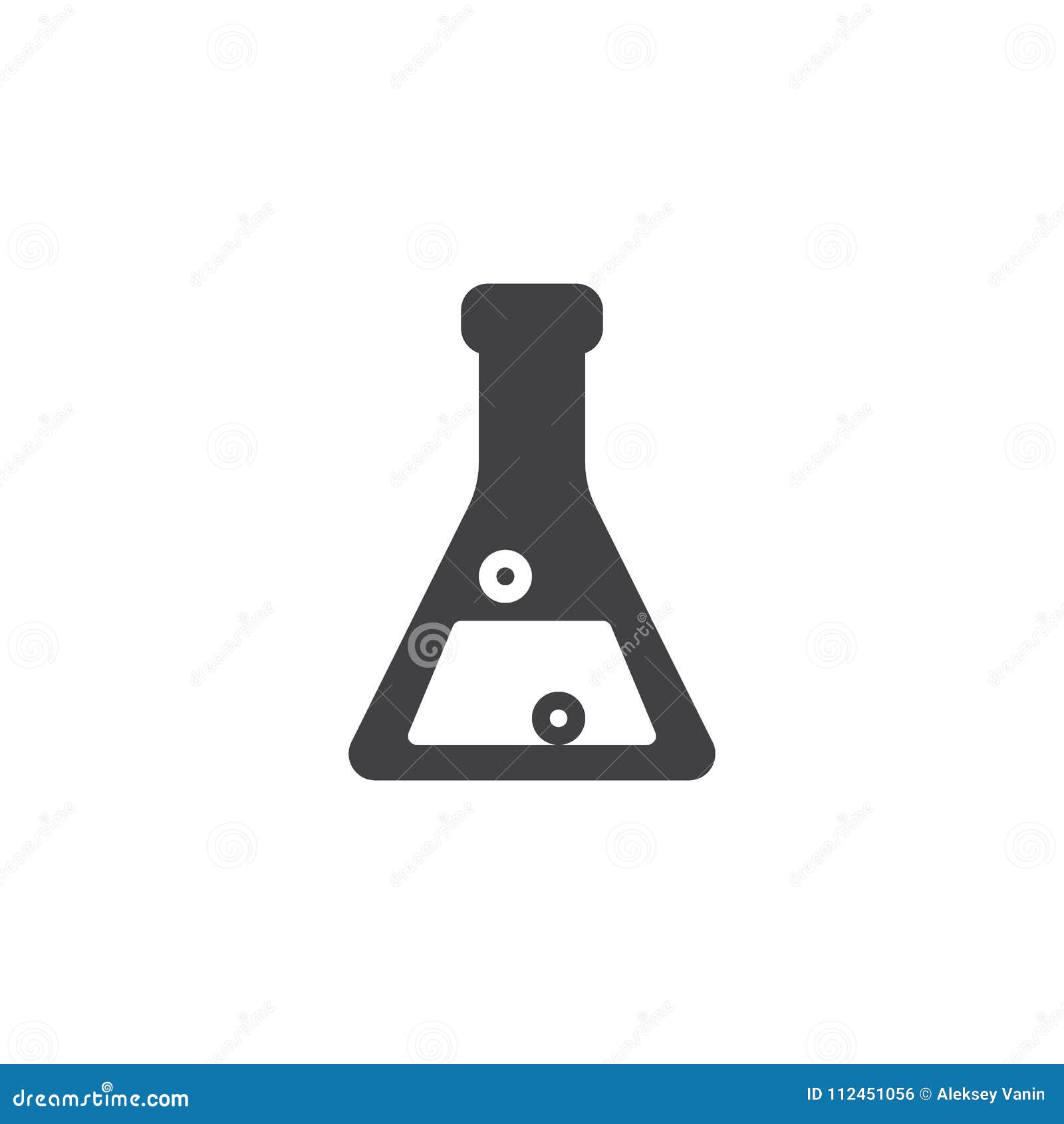 Laboratory Flask Vector Icon Stock Vector - Illustration of glass ...