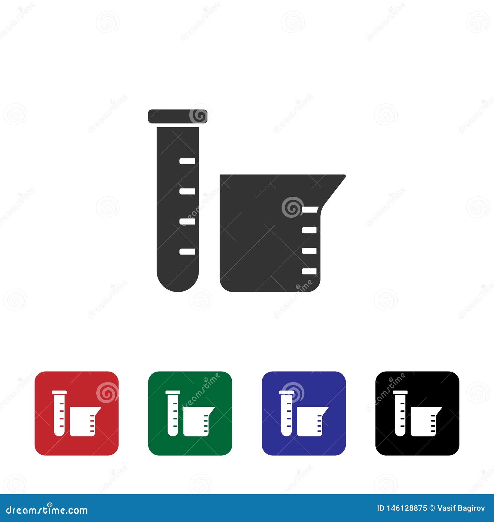 Laboratory, Flask Vector Icon. Simple Element Illustration from ...