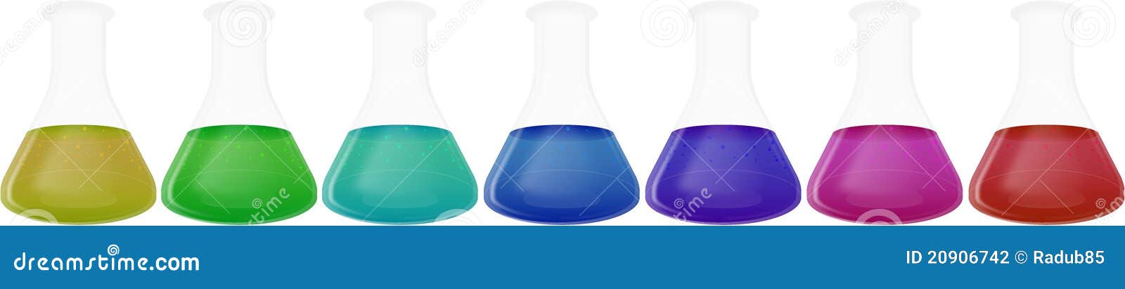 Laboratory Flasks With Pipes. Chemistry Lab Vector Illustration ...