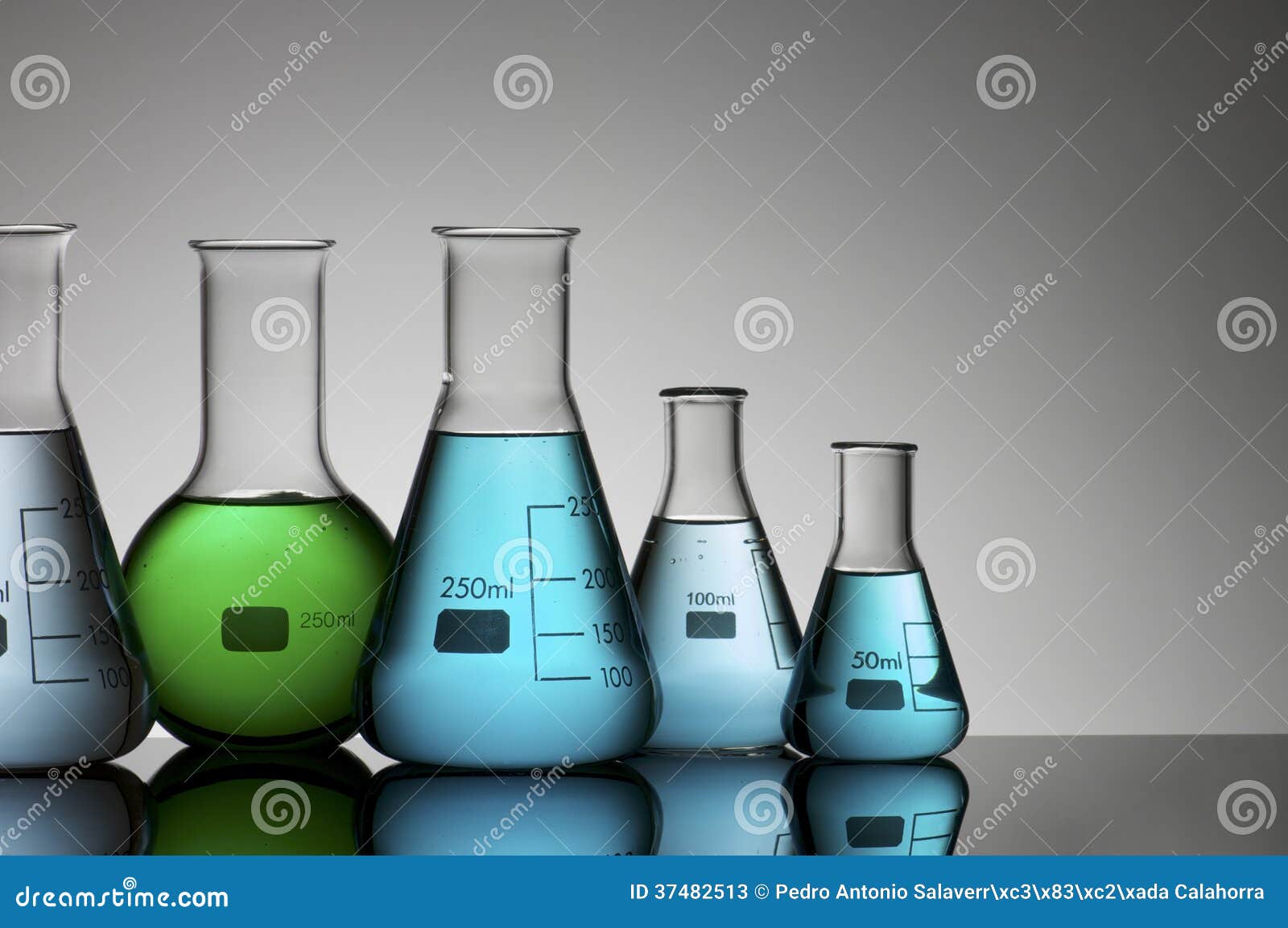 Laboratory flasks stock image. Image of glassware, chemical - 37482513