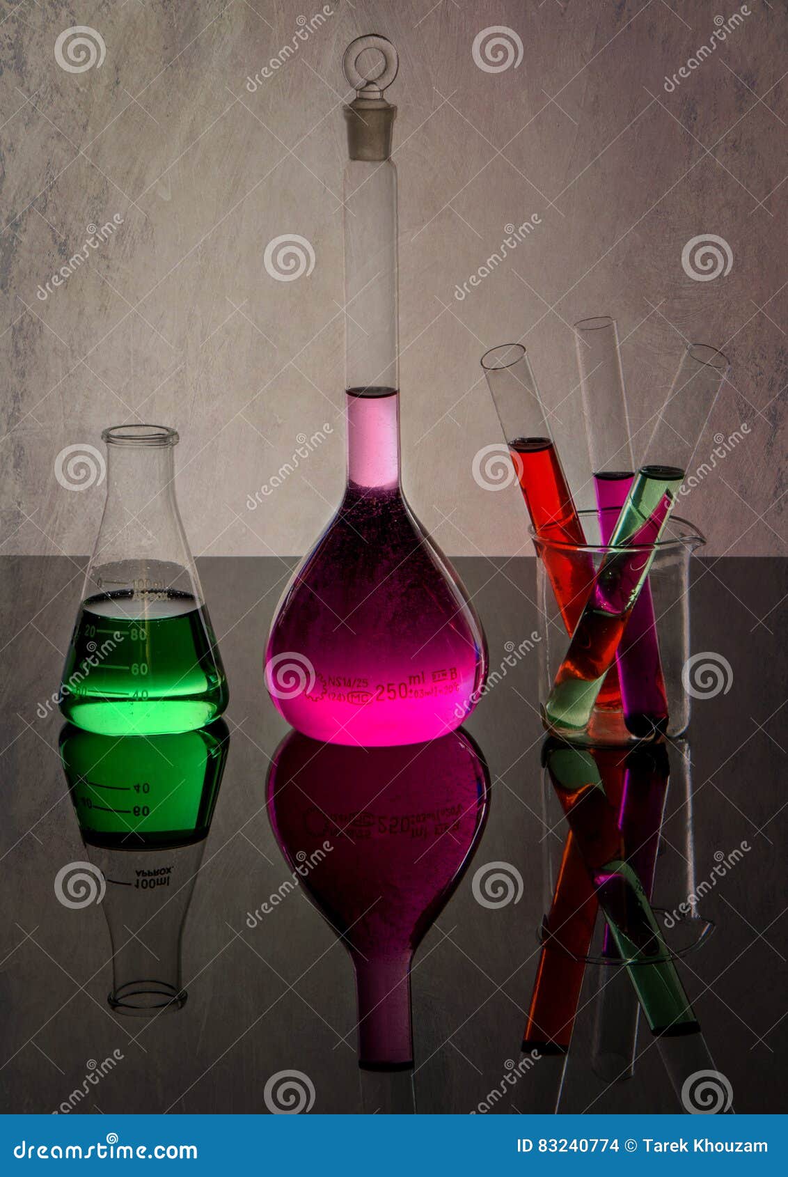Laboratory flasks 3 stock photo. Image of space, biology - 83240774