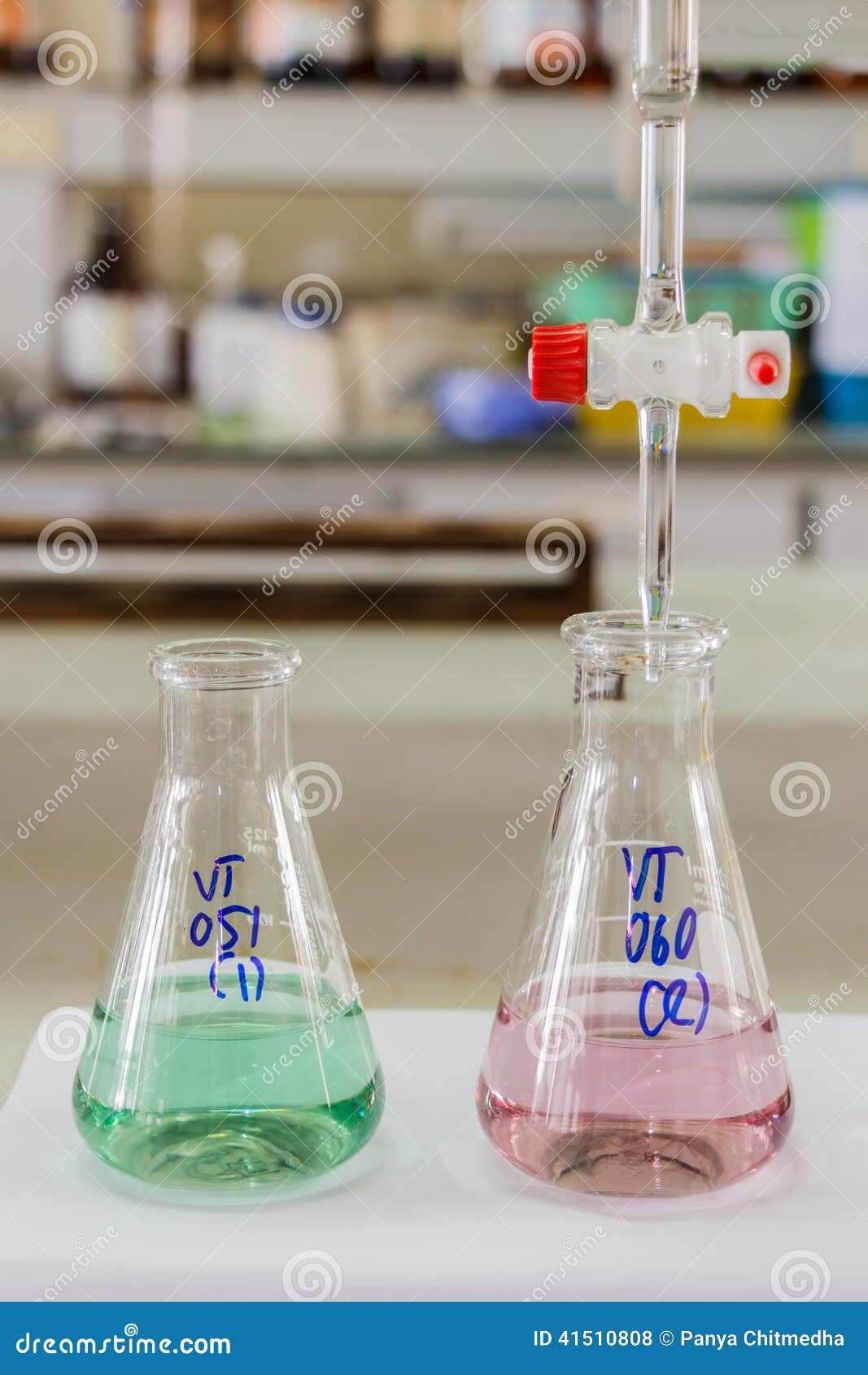 Laboratory flasks stock photo. Image of biology, biotechnology - 41510808