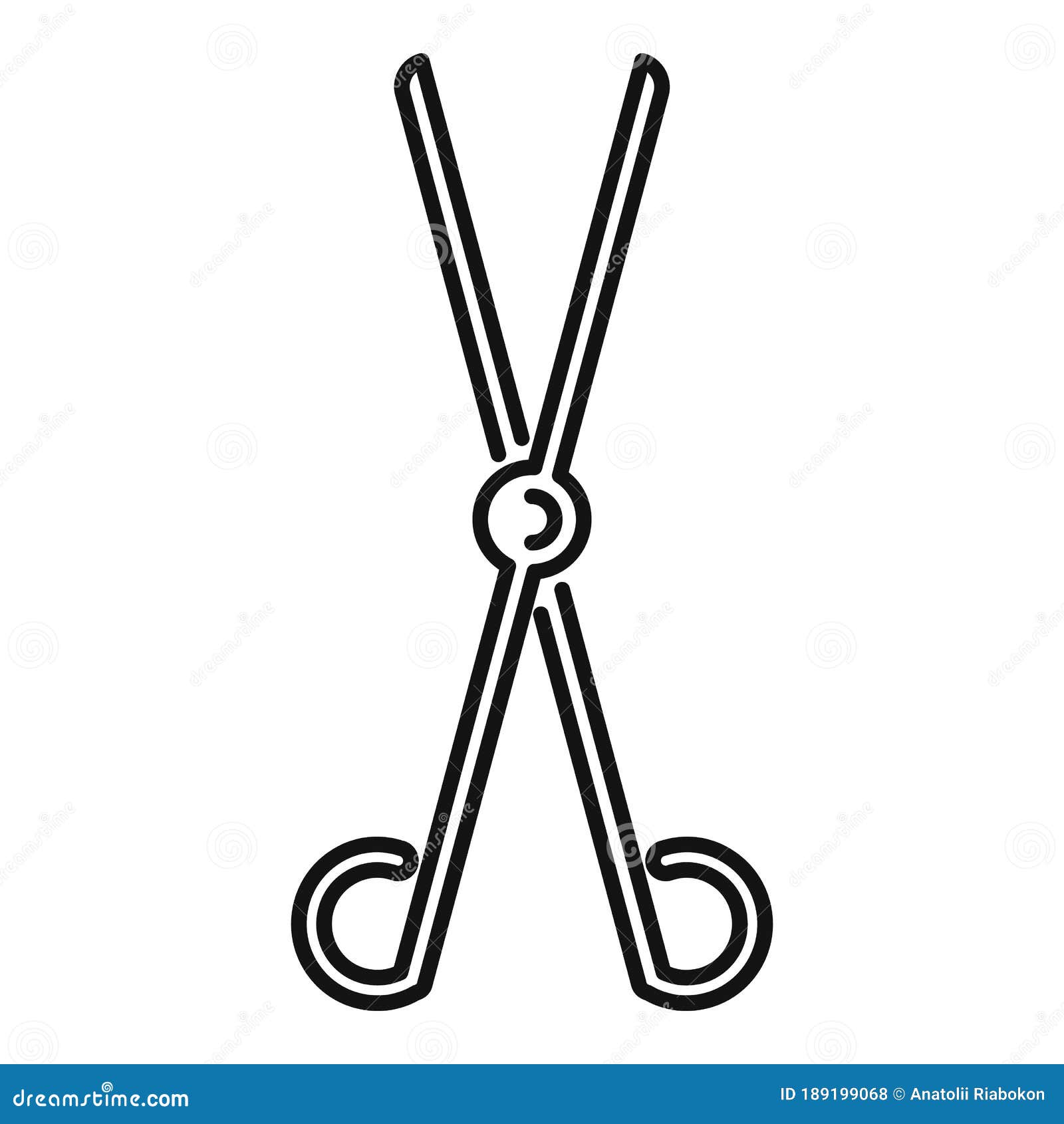 Laboratory Forceps Icon, Simple Style Vector Illustration ...