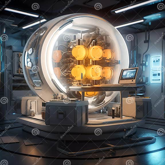 The Laboratory of the Future Stock Illustration - Illustration of ...