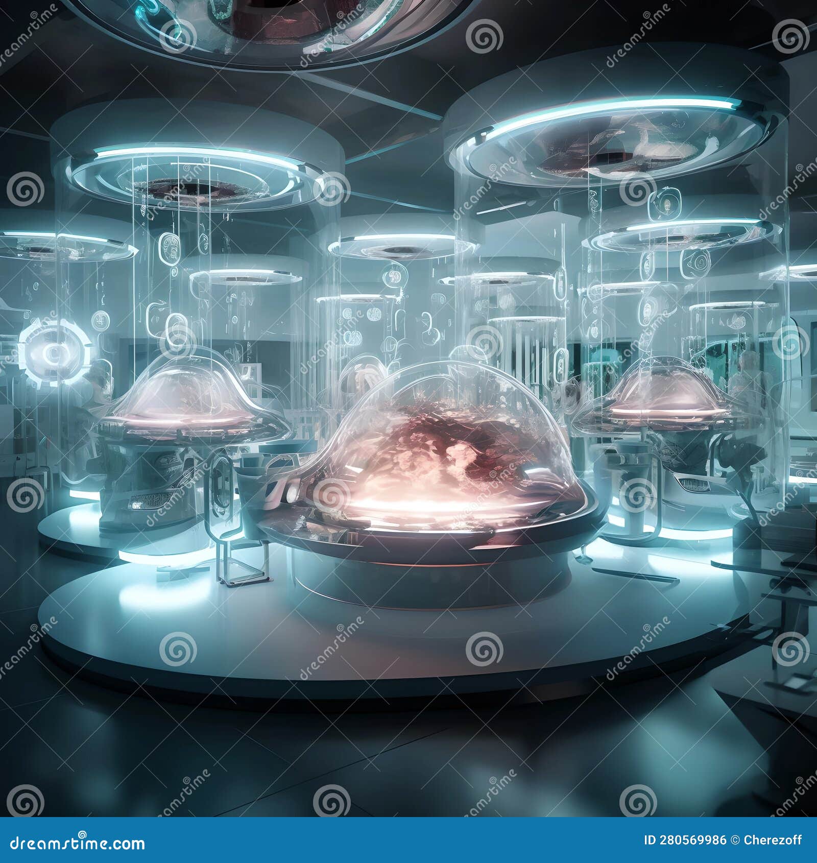 The Laboratory of the Future Stock Illustration - Illustration of ...