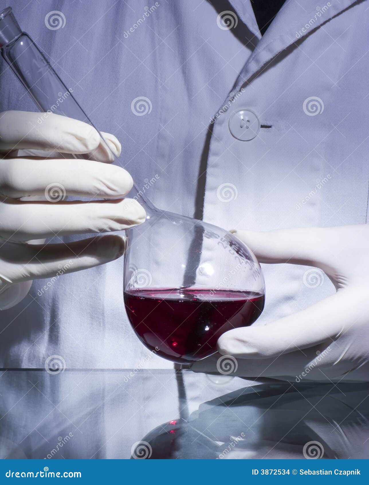 Laboratory glass stock photo. Image of working, reflective - 3872534