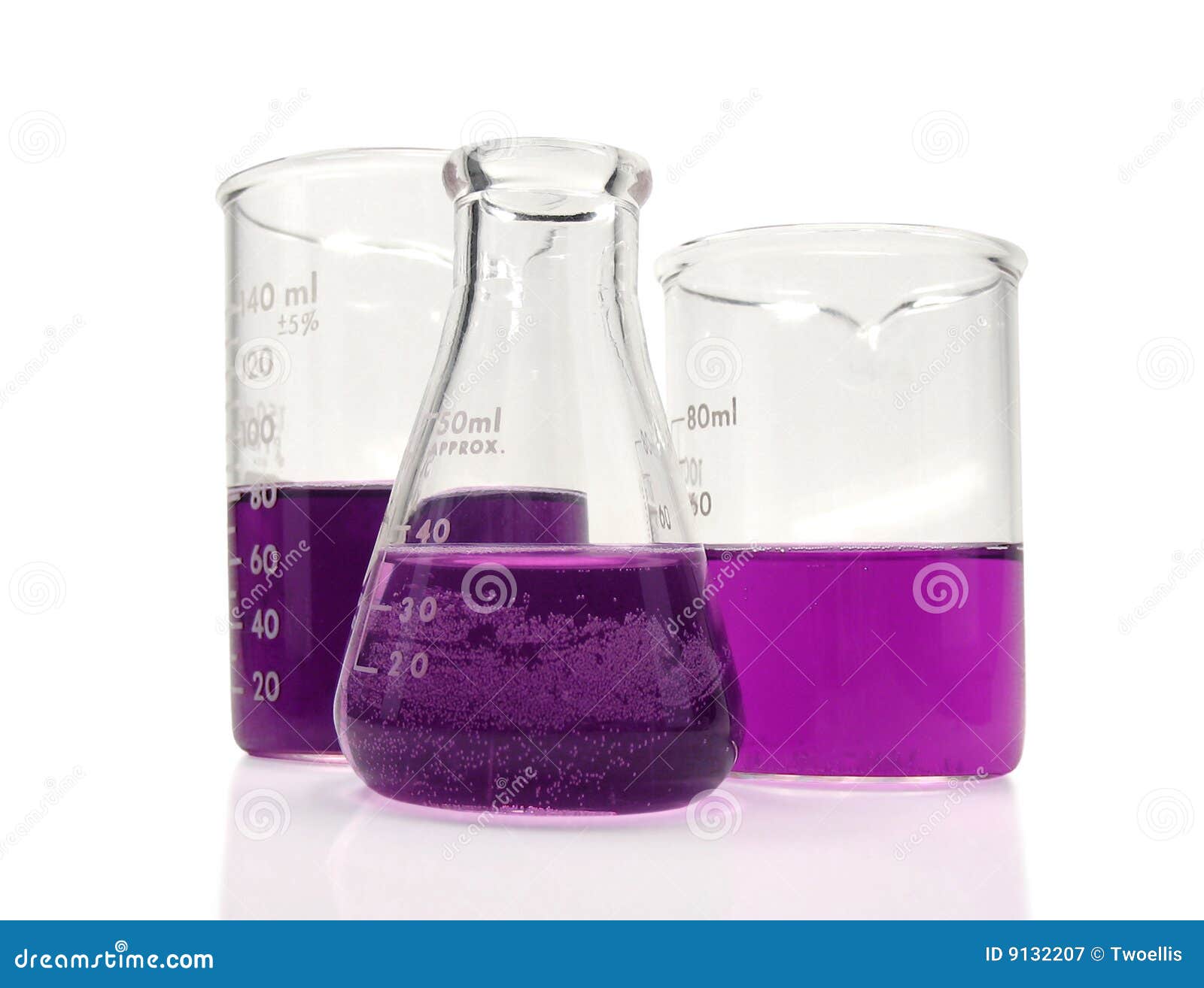 Laboratory Glass Beakers Royalty Free Stock Photography - Image: 9132207