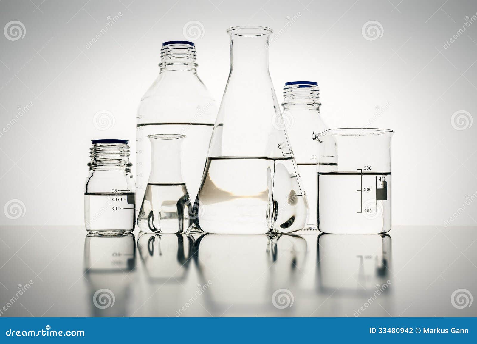 Laboratory glass bottles stock photo. Image of laboratory - 33480942