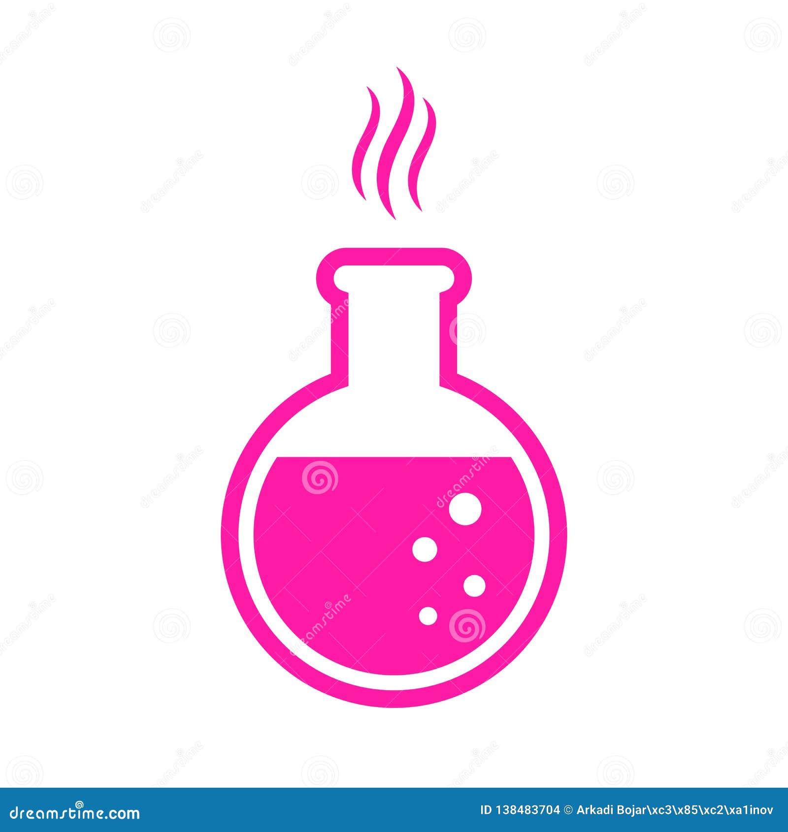 Laboratory Glass Flask Vector Icon Stock Vector - Illustration of ...