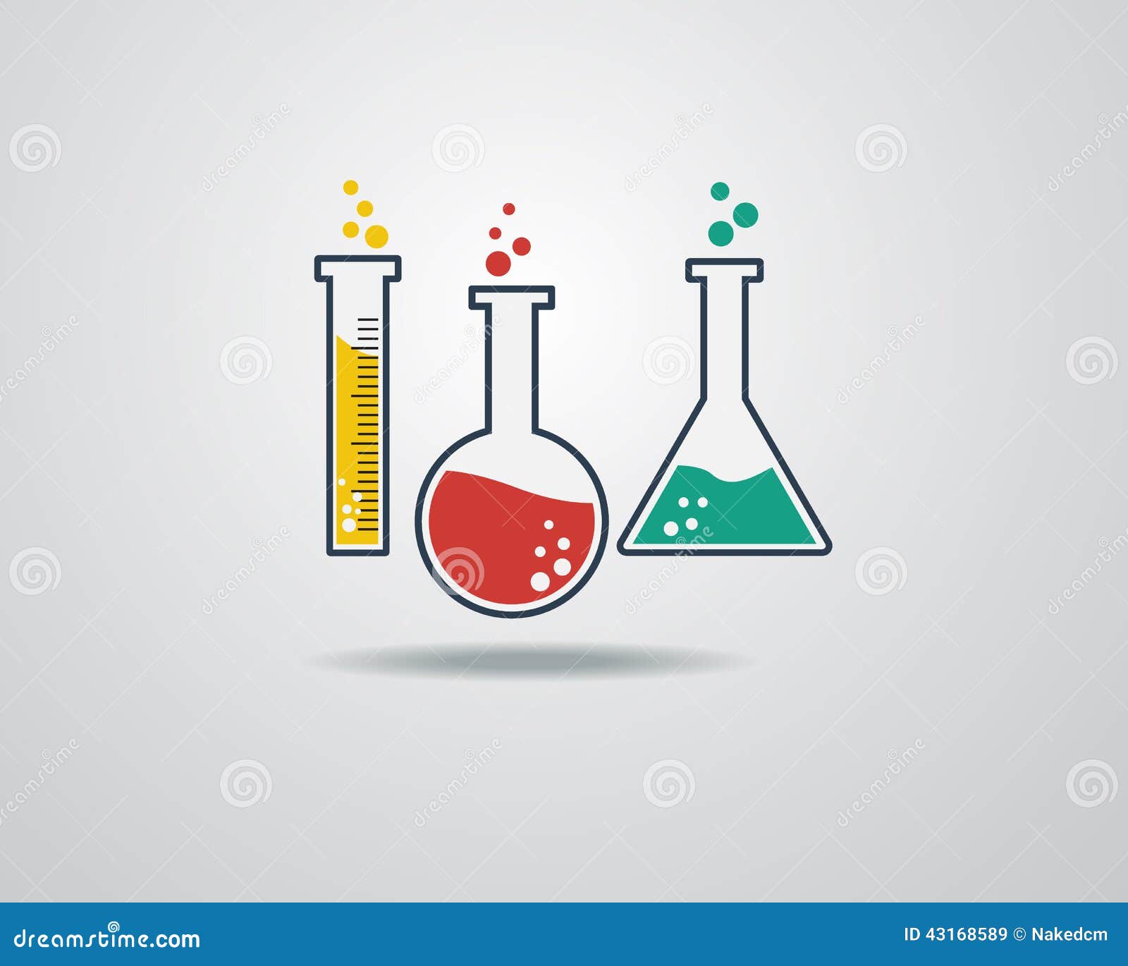 Laboratory Glass Icon stock vector. Illustration of science - 43168589