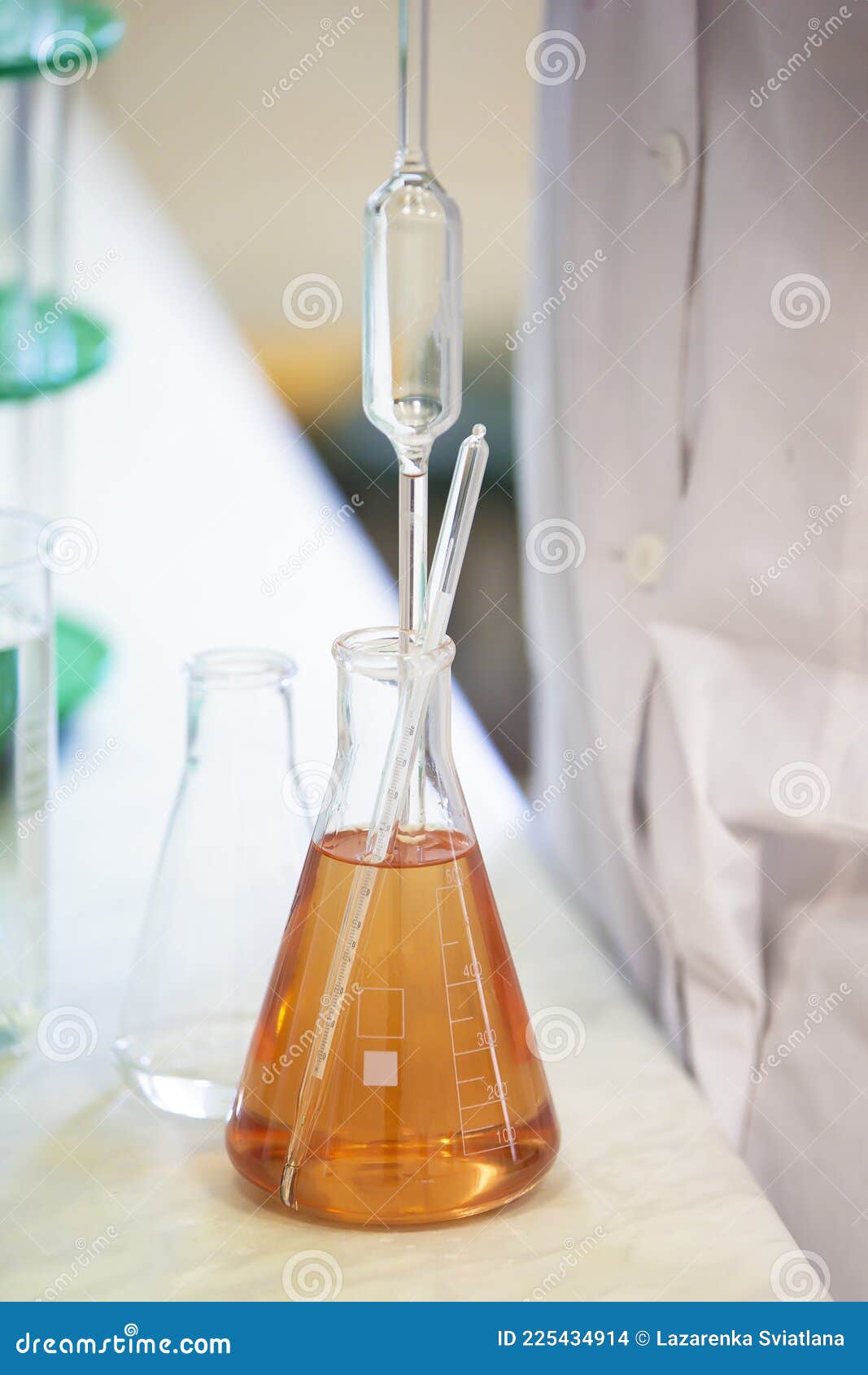 Laboratory with Glass Test Tubes for Alcoholic Stock Photo - Image of ...