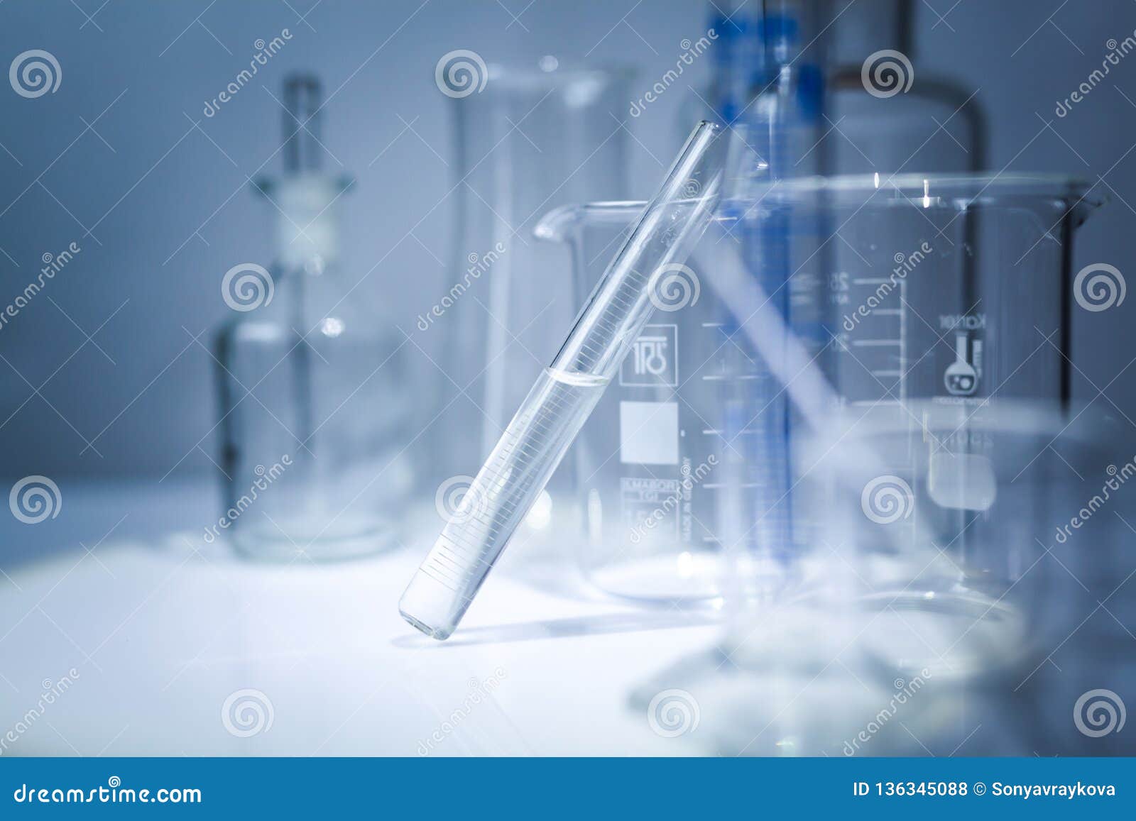 Laboratory Glass Tubes and Tools Stock Photo - Image of hospital, tools ...