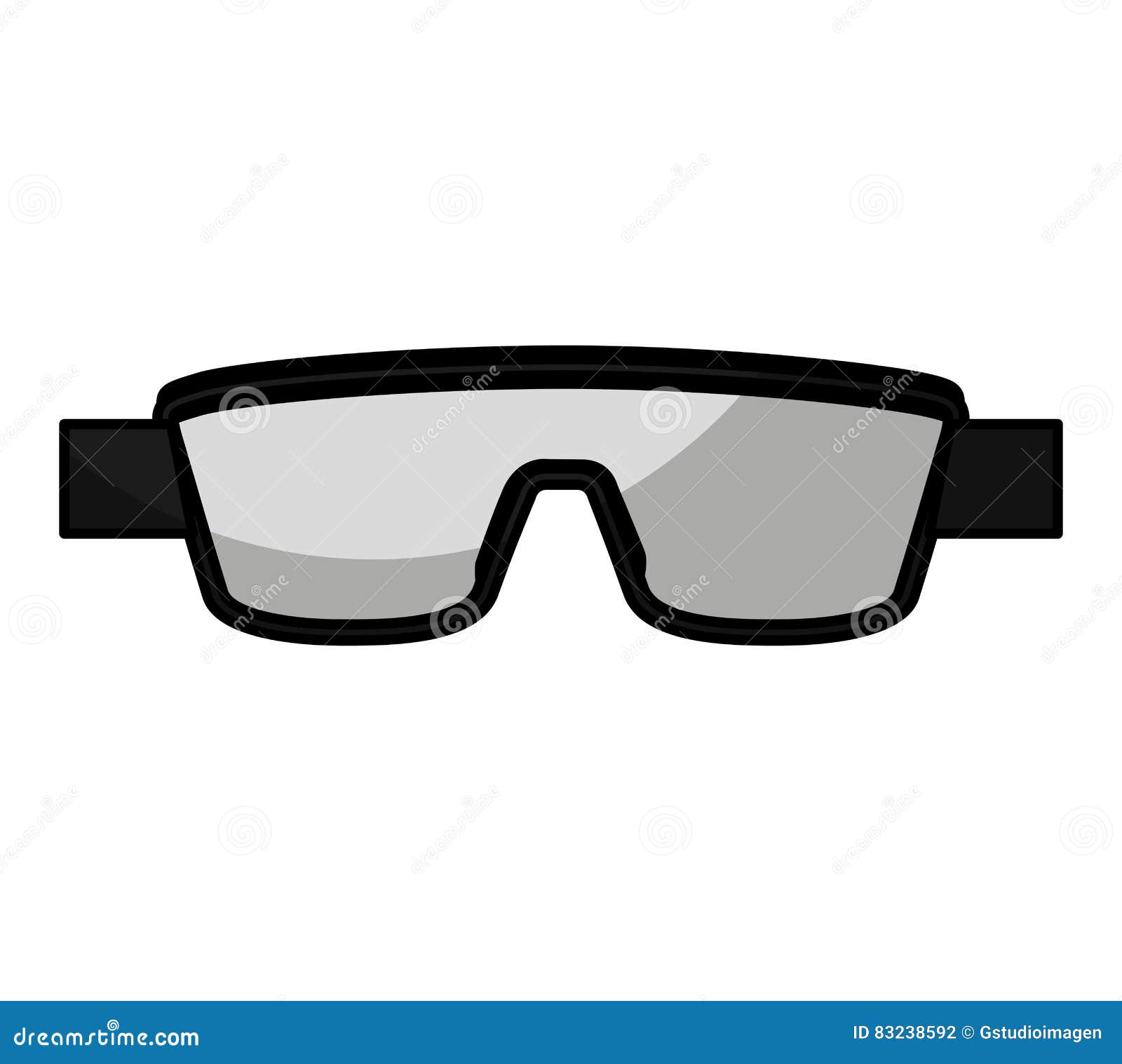 Laboratory Glasses Isolated Icon Stock Illustration - Illustration of ...