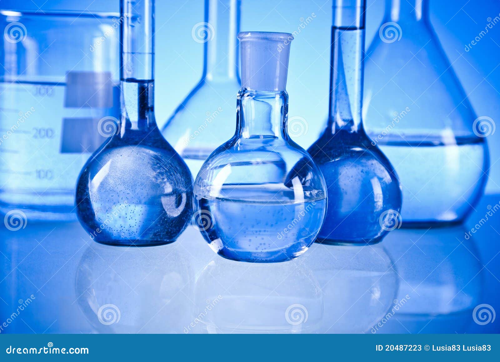 Laboratory glassware stock image. Image of biology, health - 20487223