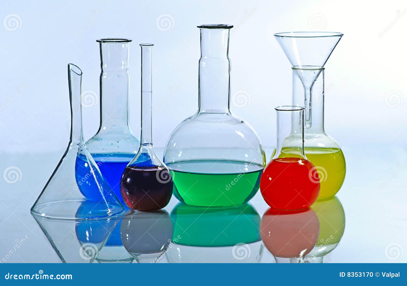 Laboratory glassware stock photo. Image of test, science - 8353170