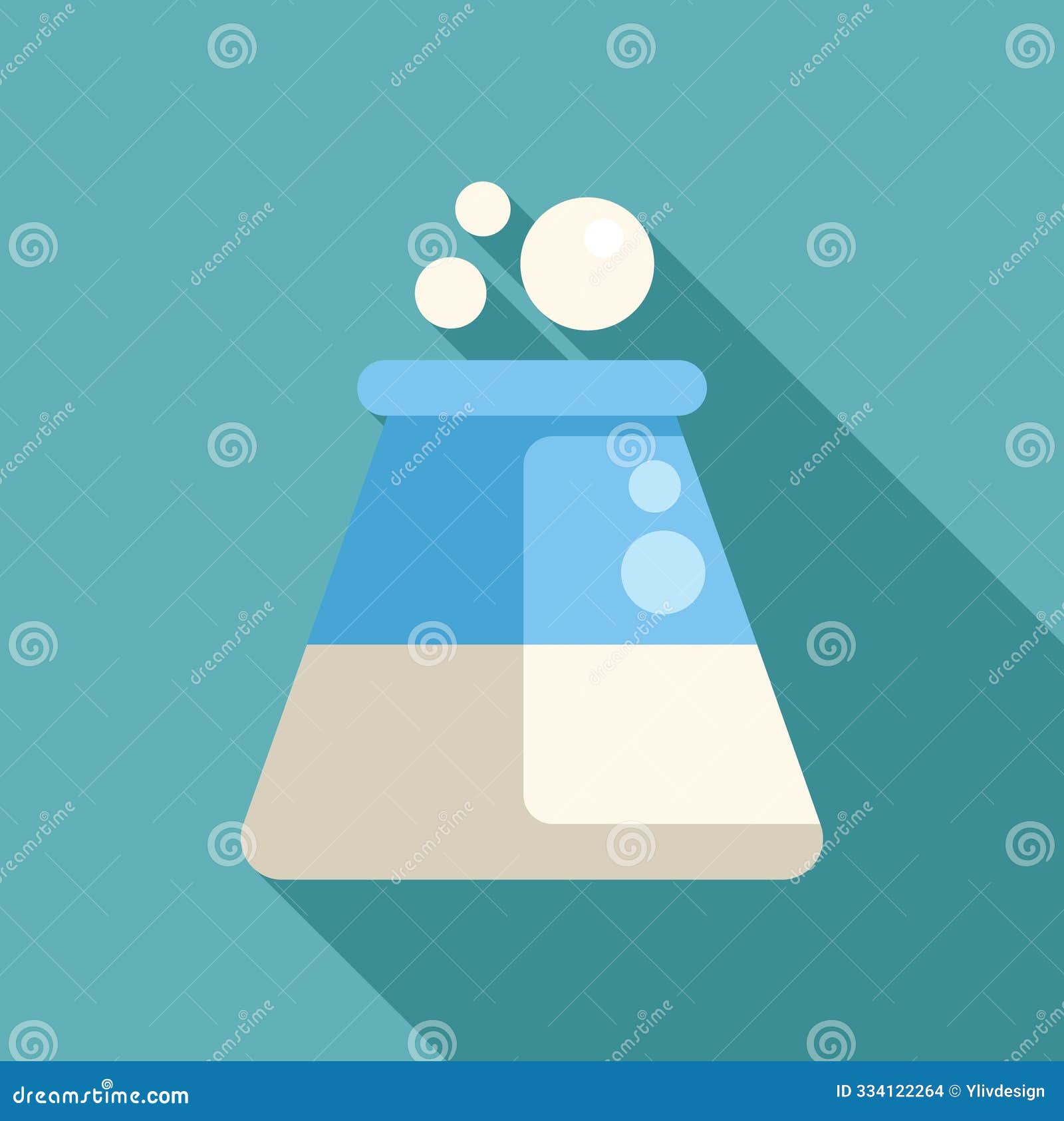 Laboratory Glassware Beaker Bubbling with Chemical Reaction Experiment ...