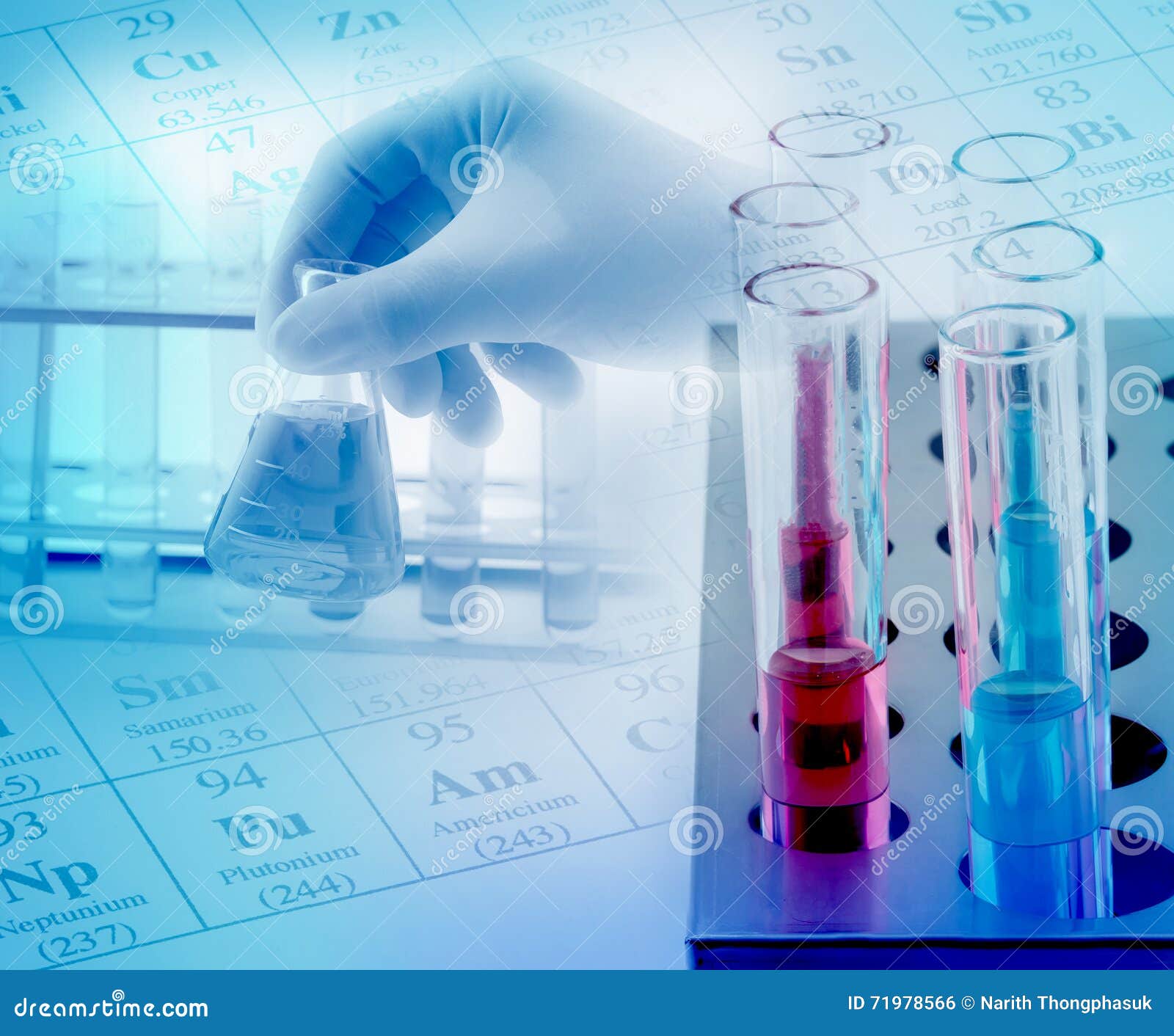 Laboratory Glassware with Chemicals Stock Photo - Image of hand ...