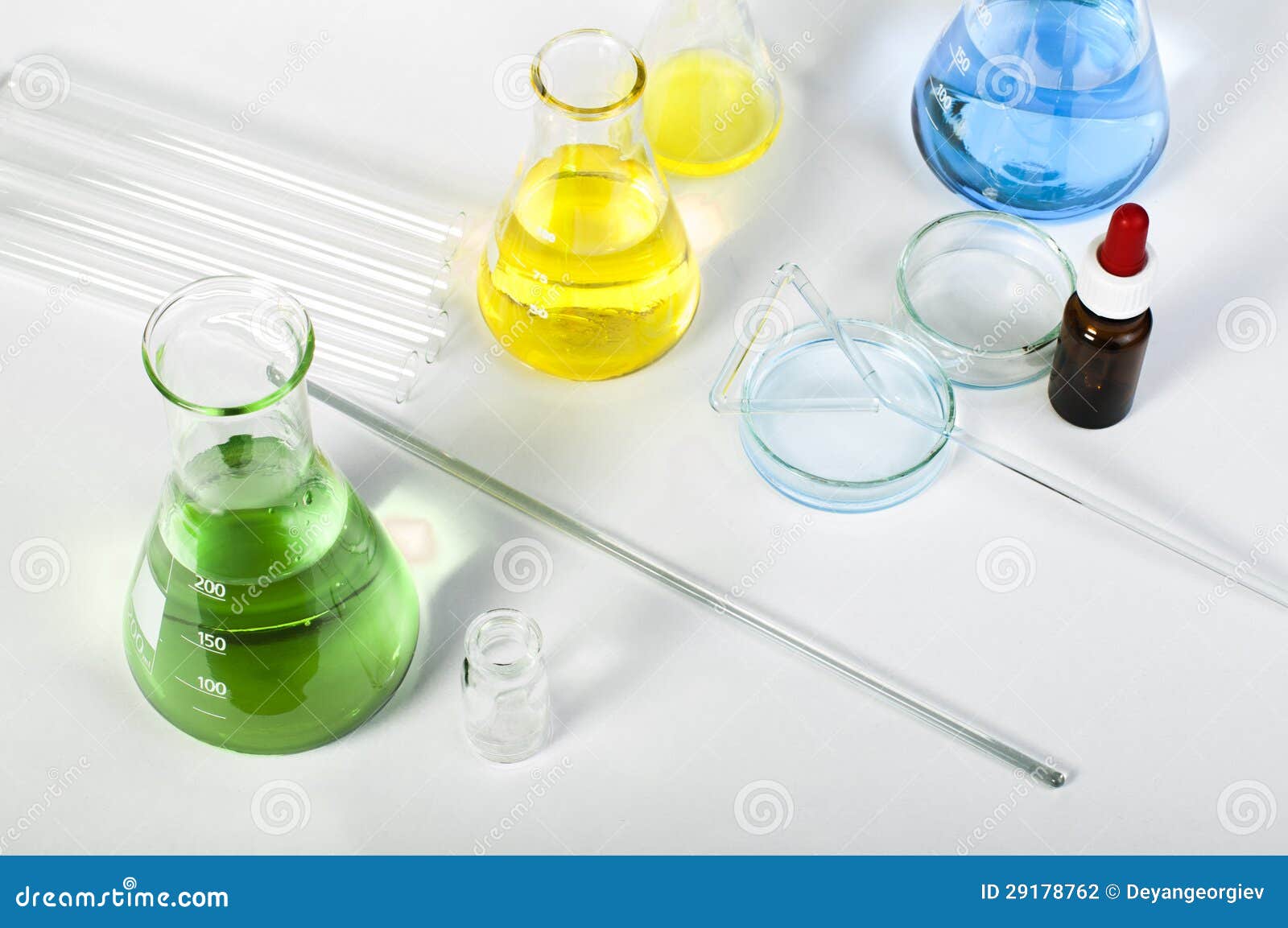 Laboratory Glassware Equipment Stock Photo - Image of microbiology ...