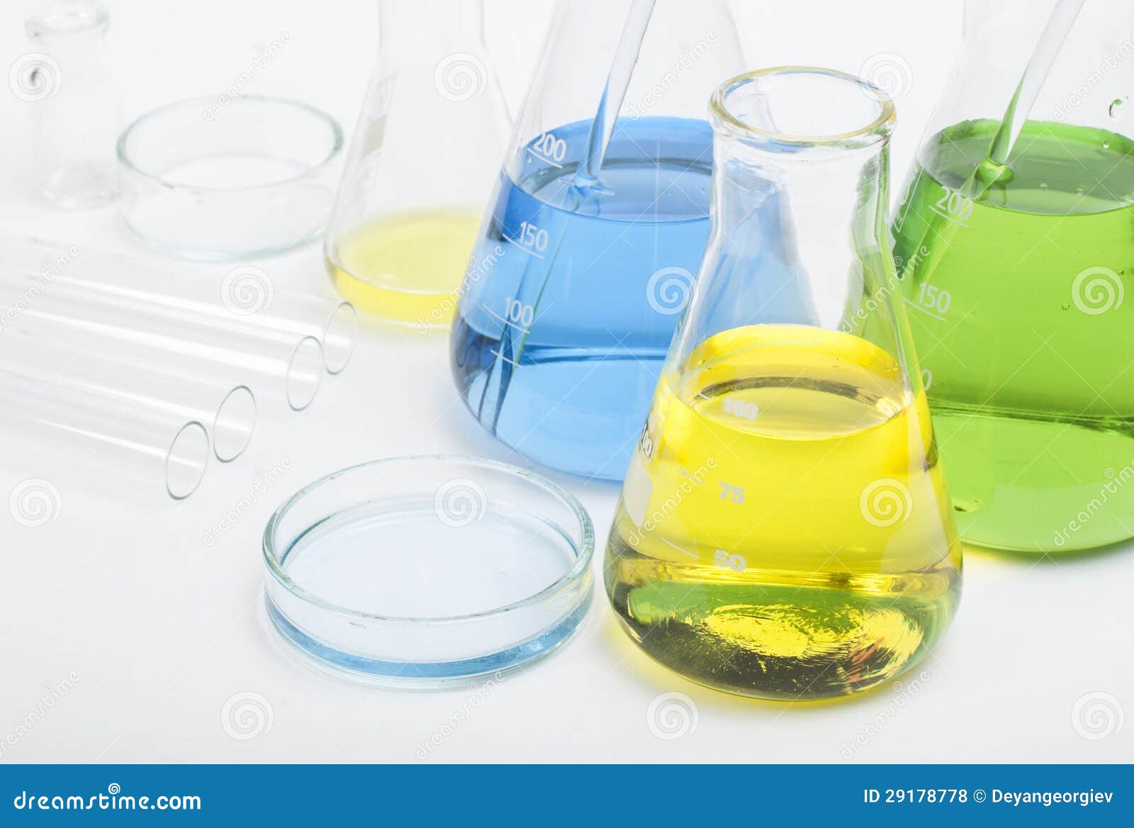 Laboratory Glassware Equipment Stock Photo - Image of medicine ...