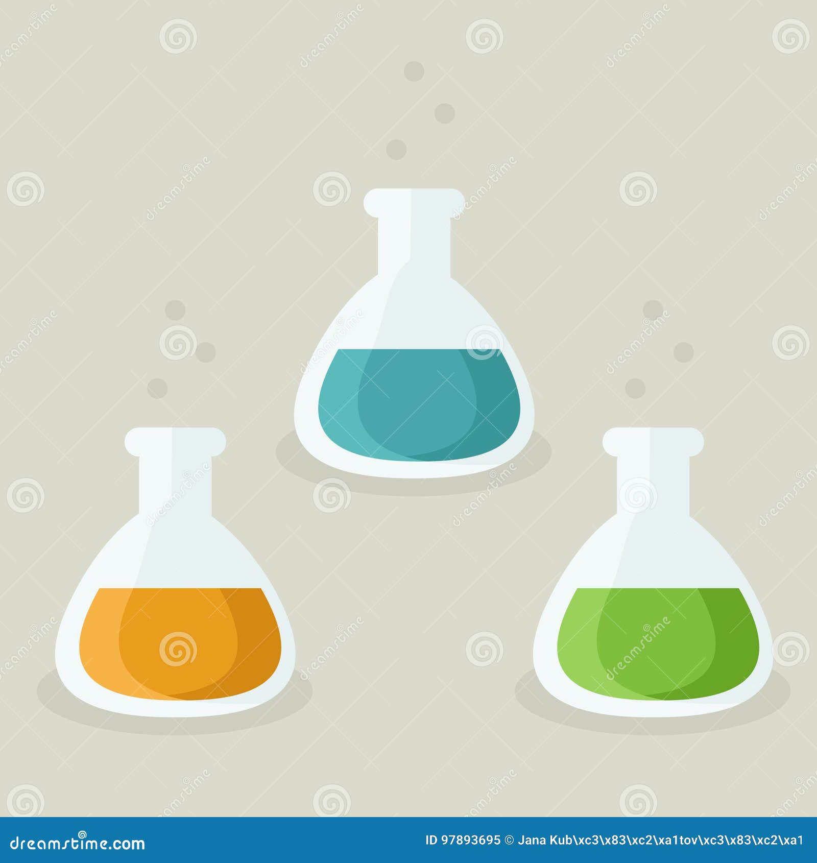Laboratory Glassware Cartoon Vector | CartoonDealer.com #97893695