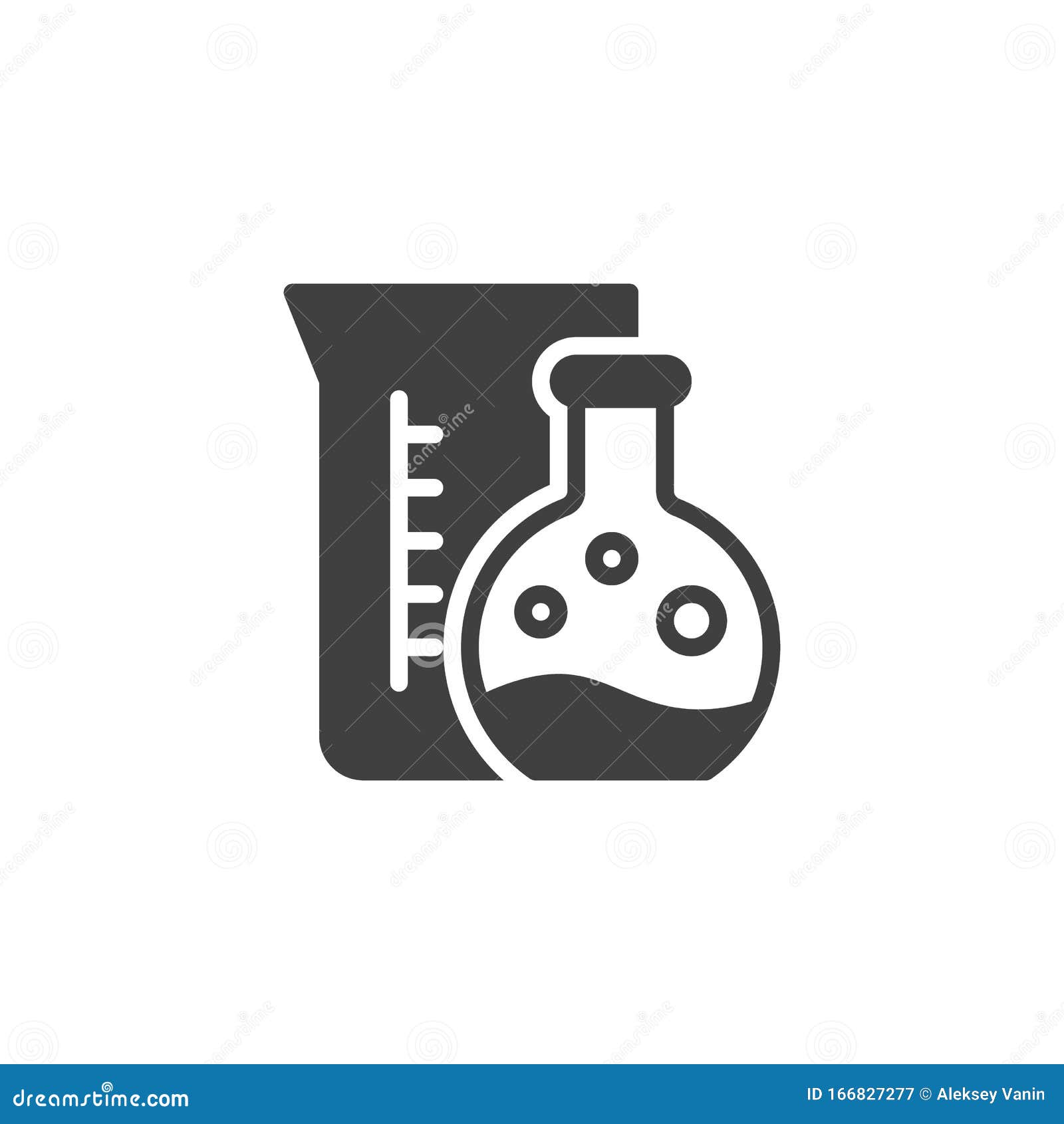Laboratory Glassware Vector Icon Stock Vector - Illustration of filled ...