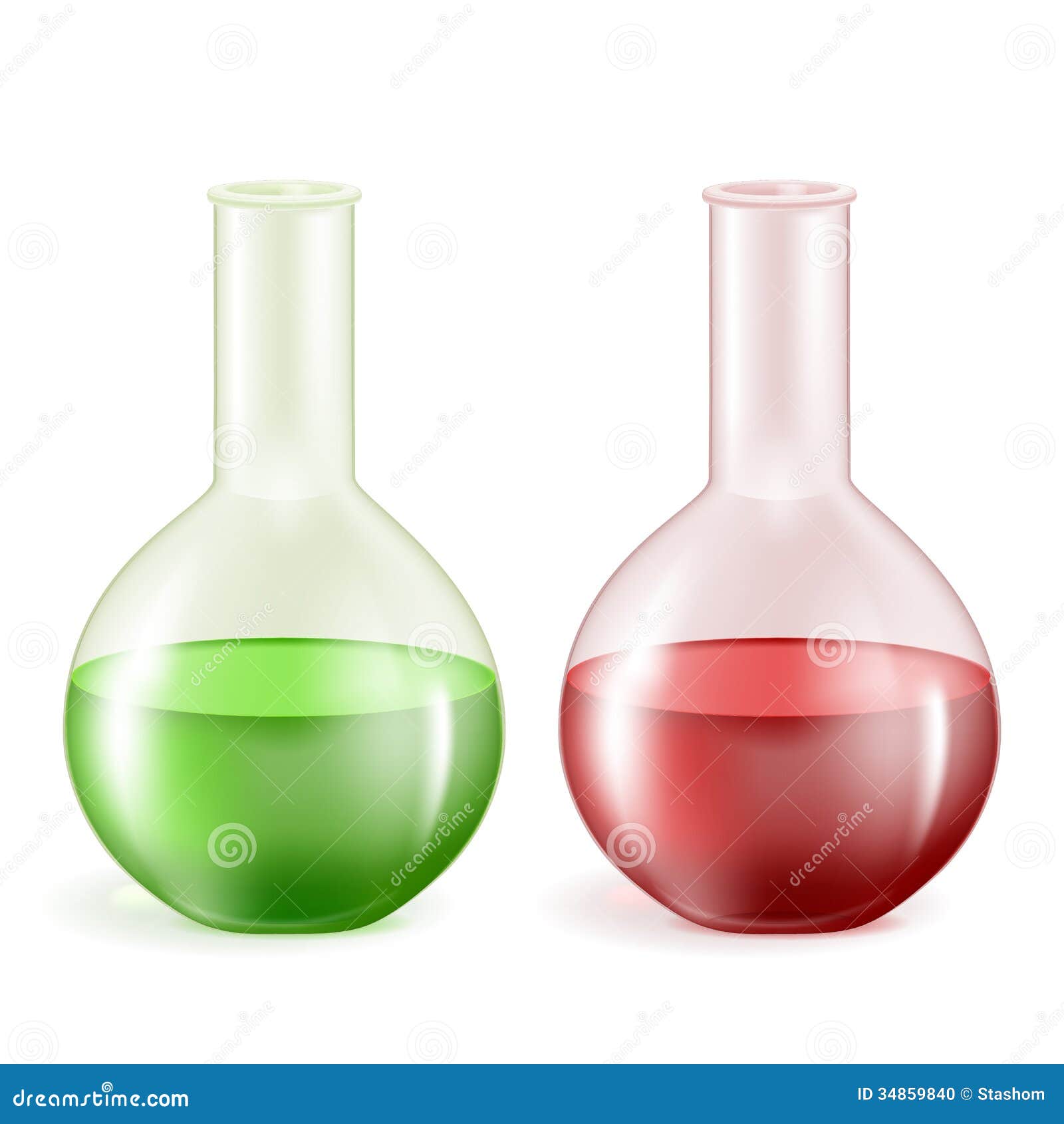 Laboratory Glassware. Vector Illustration Stock Vector - Illustration ...