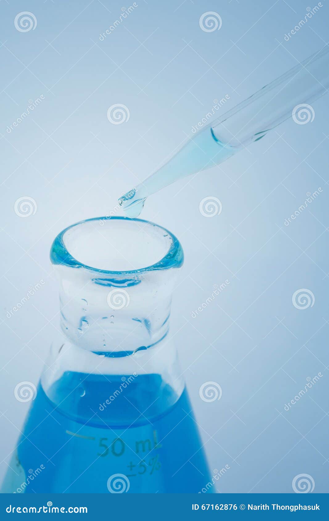 Laboratory Glassware with Water Stock Photo - Image of biotechnology ...