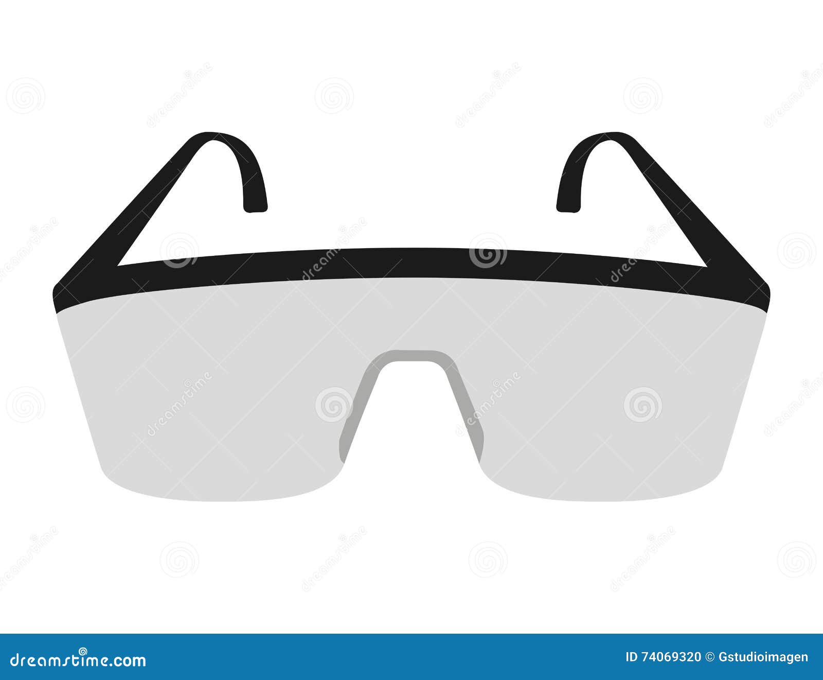 Laboratory Goggles Isolated Icon Design Stock Illustration ...