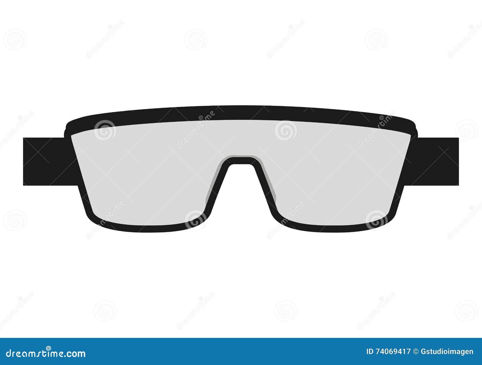 Laboratory Goggles Isolated Icon Design Stock Illustration ...
