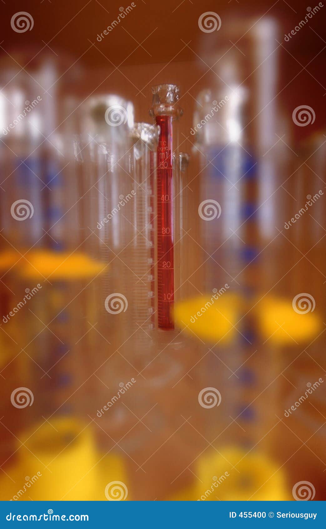 Laboratory Graduated Cylinders Stock Photo - Image of chemistry ...