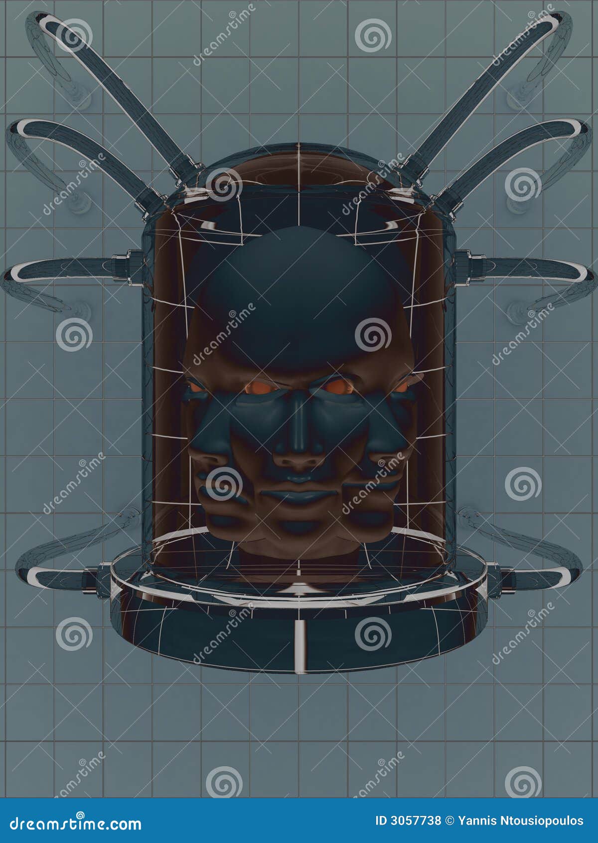 Laboratory heads stock illustration. Illustration of future - 3057738