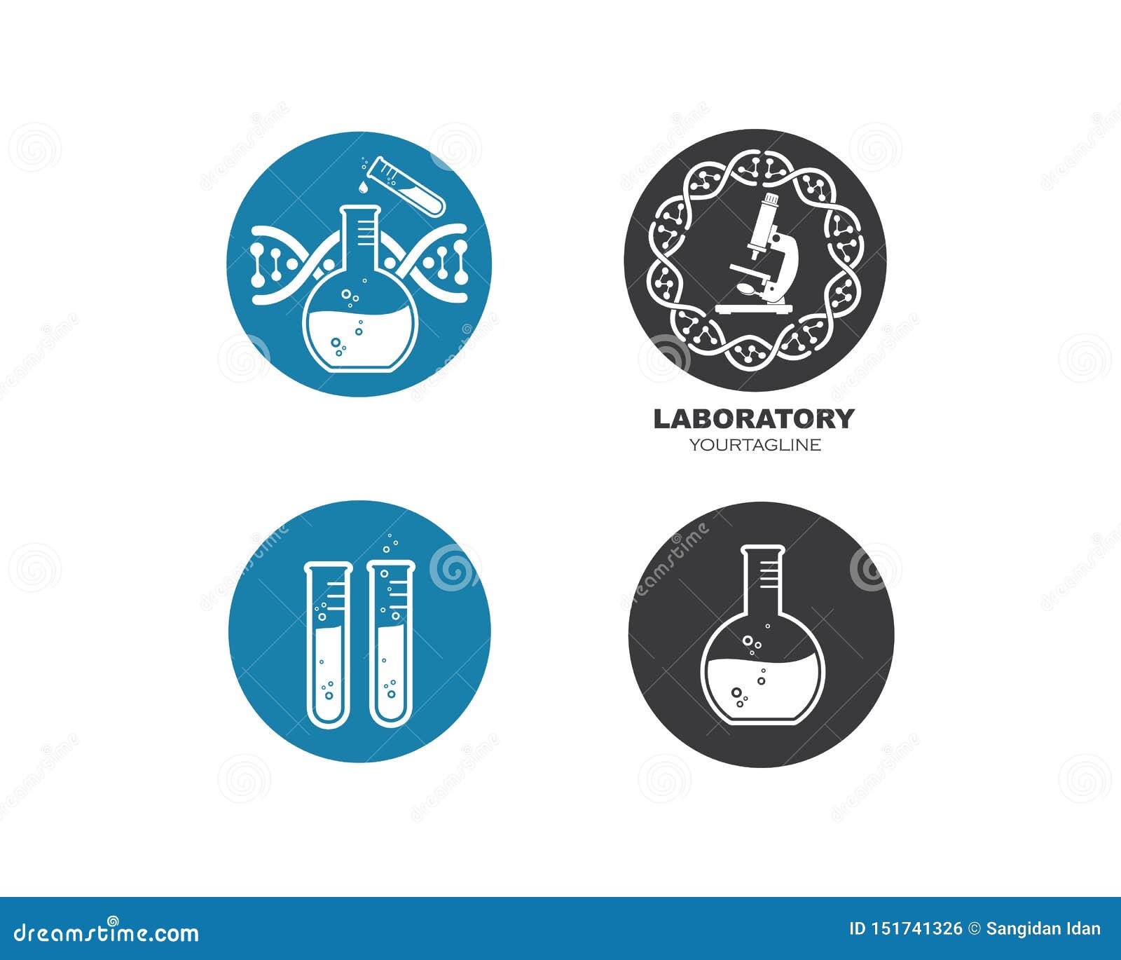 Laboratory Icon Logo Vector Illustration Design Stock Vector ...