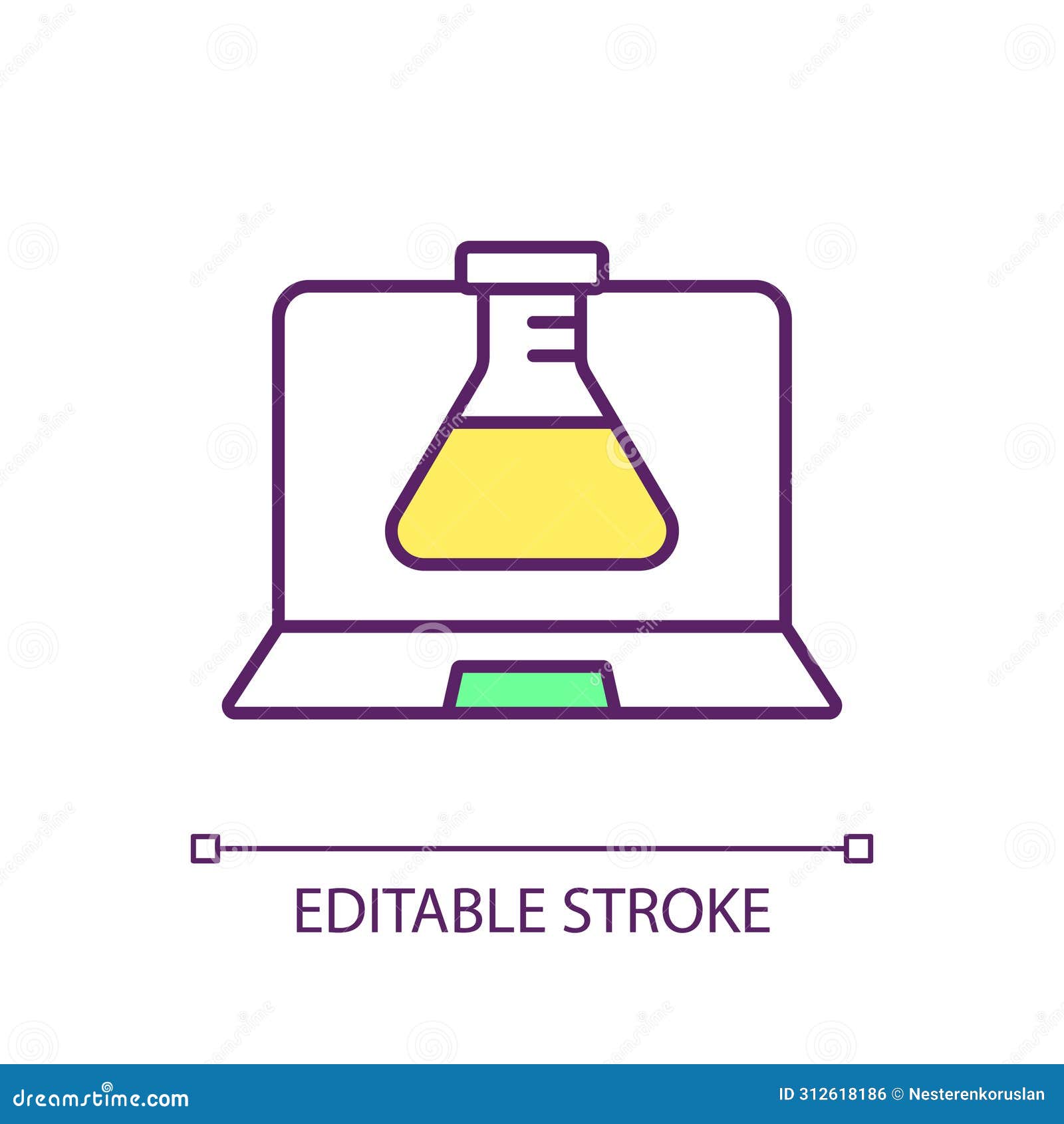 Laboratory Information Management RGB Color Icon Stock Vector ...
