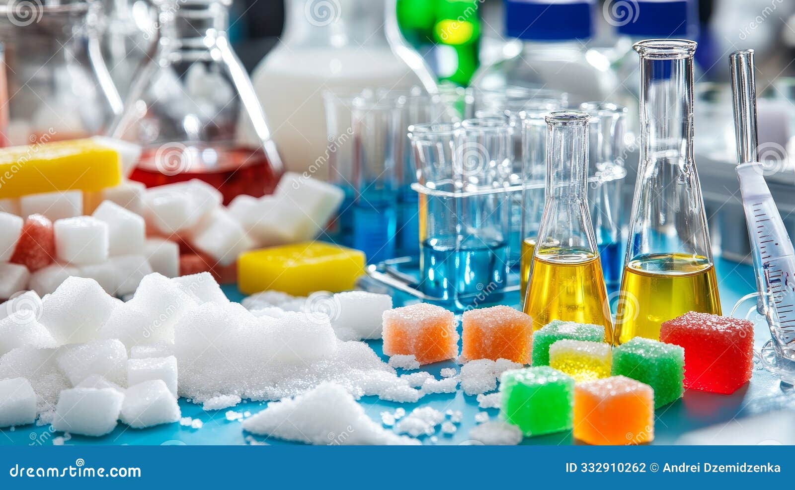 Laboratory Ingredients: Microcrystalline Wax and Potassium Chloride ...