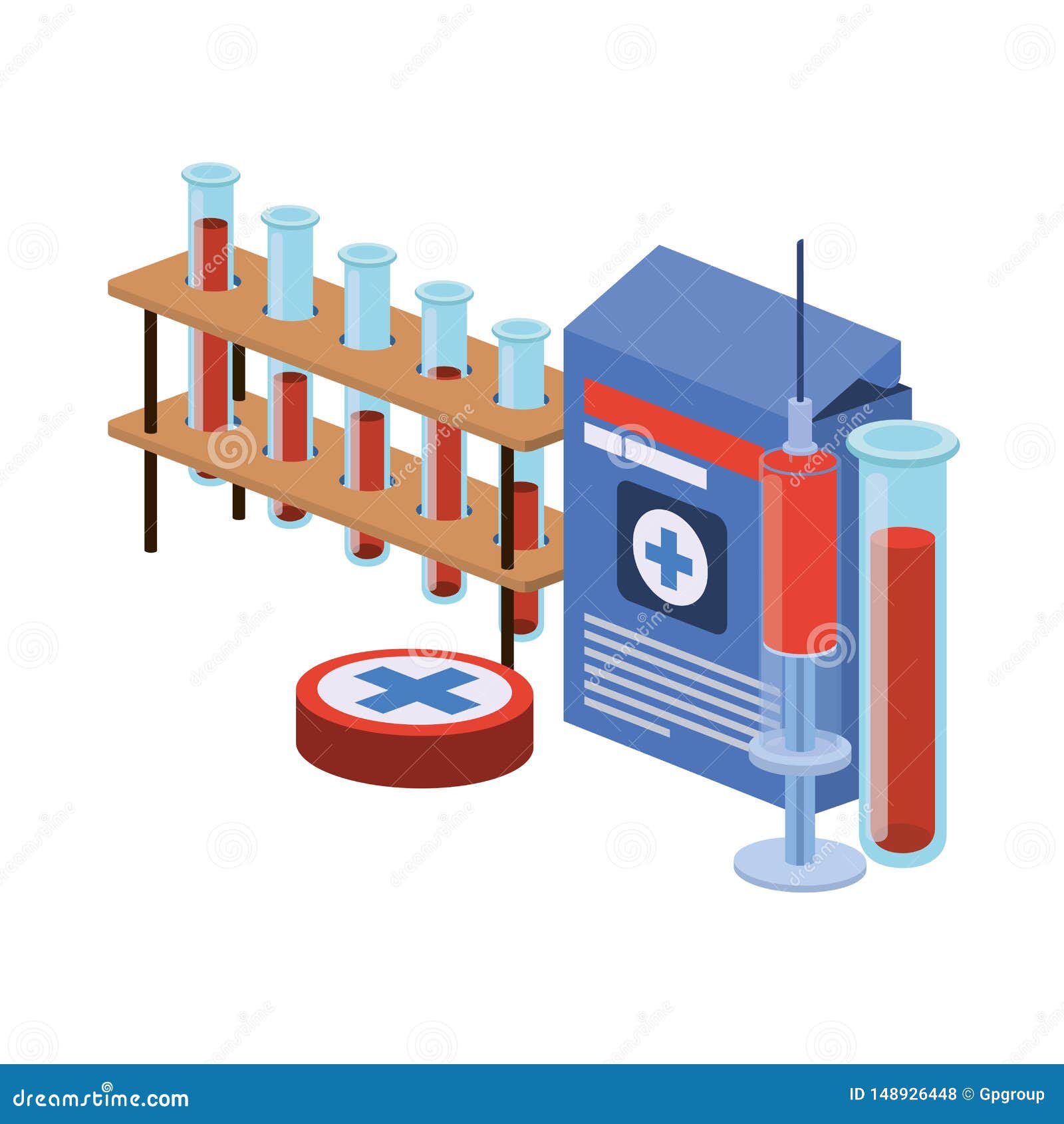 Laboratory Instruments in White Background Stock Vector - Illustration ...